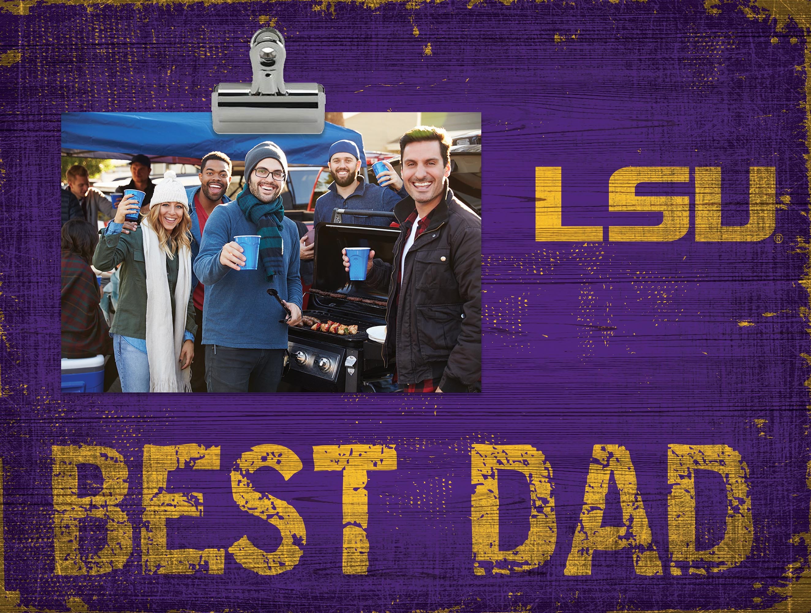 LSU Best Dad Clip Frame – Fan Creations GA