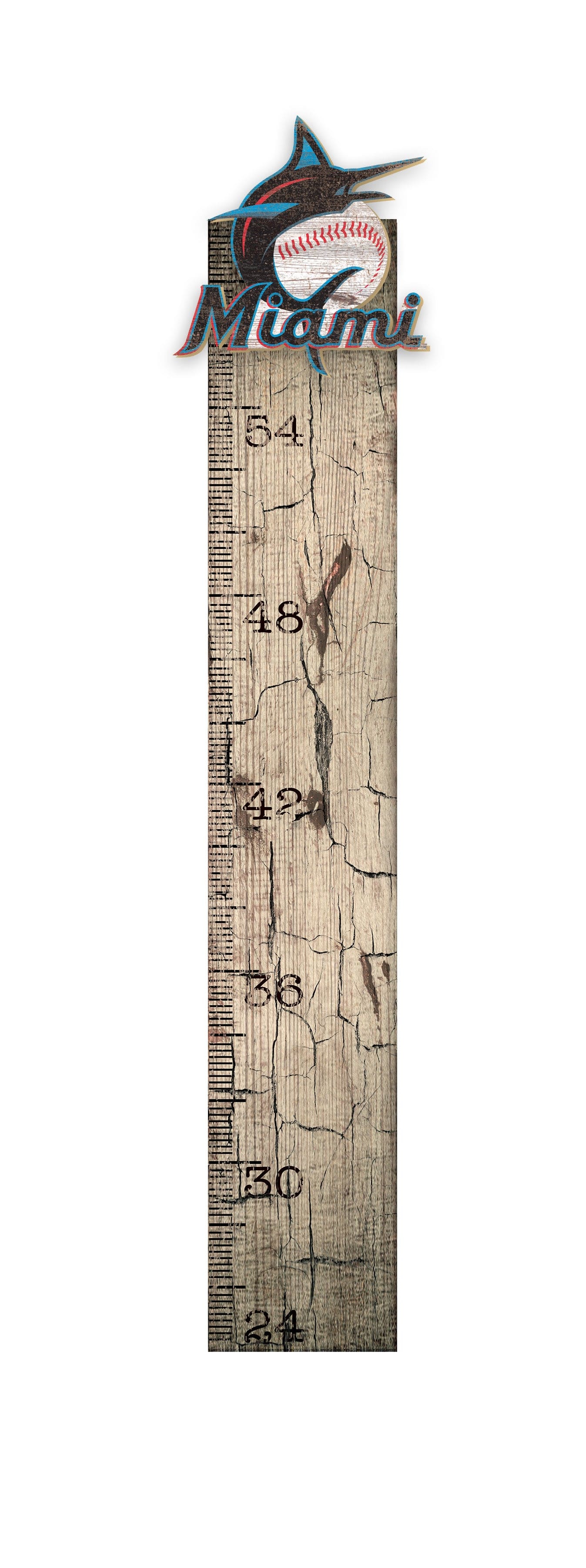 Miami Marlins Growth Chart Sign Fan Creations Ga