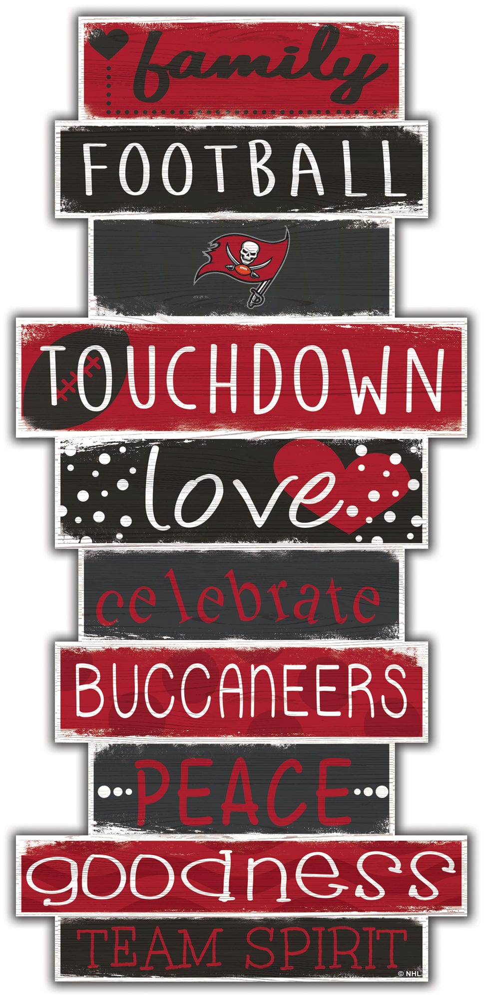 Tampa Bay Buccaneers Celebration Stack 24" Sign – Fan Creations GA