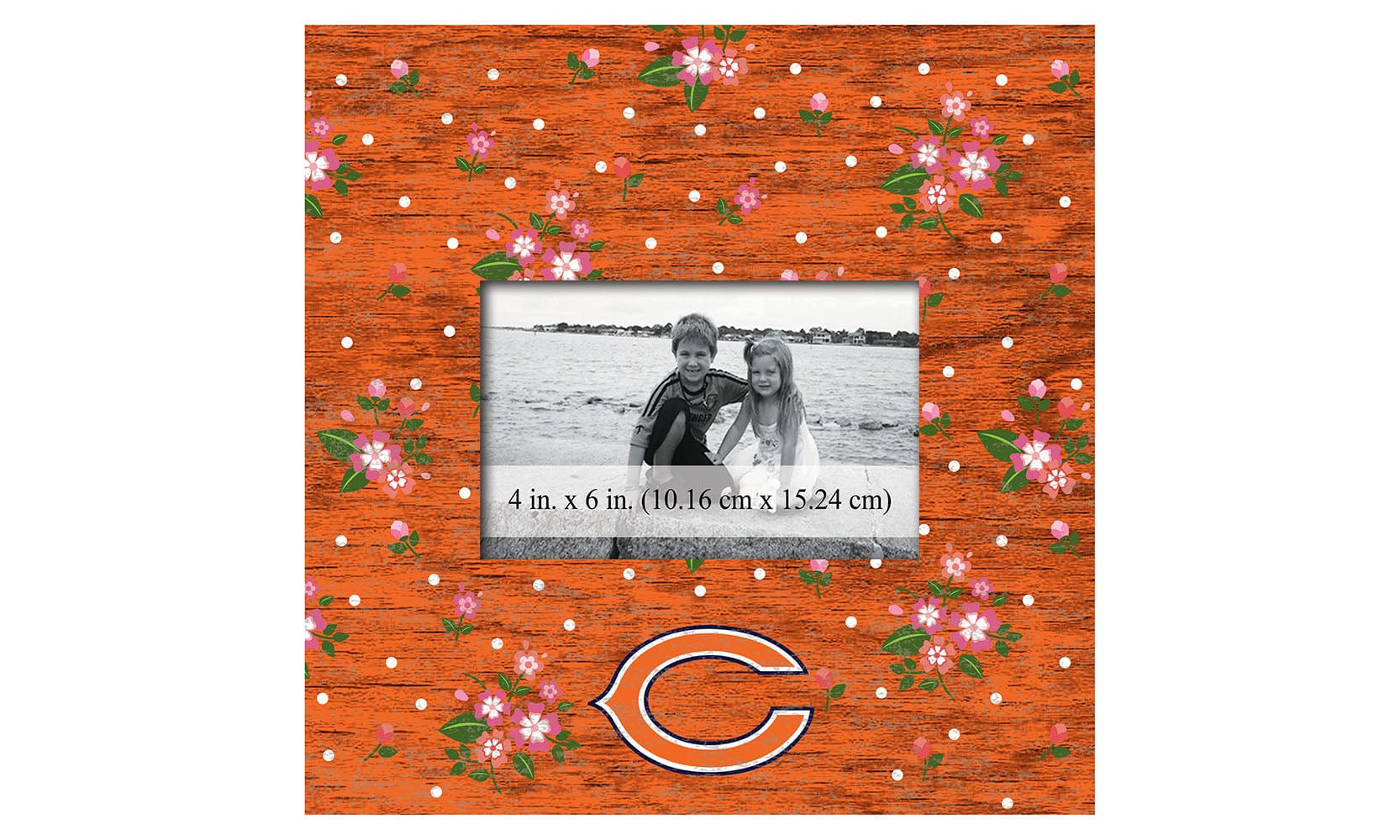 Chicago Bears Floral 10x10 Frame – Fan Creations GA
