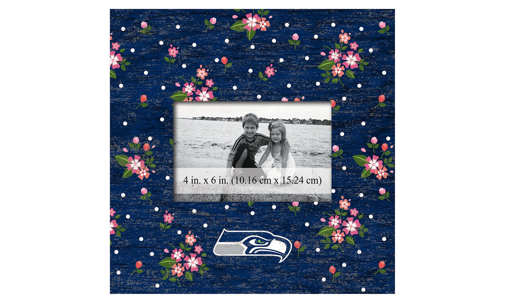 Seattle Seahawks Floral 10x10 Frame – Fan Creations GA