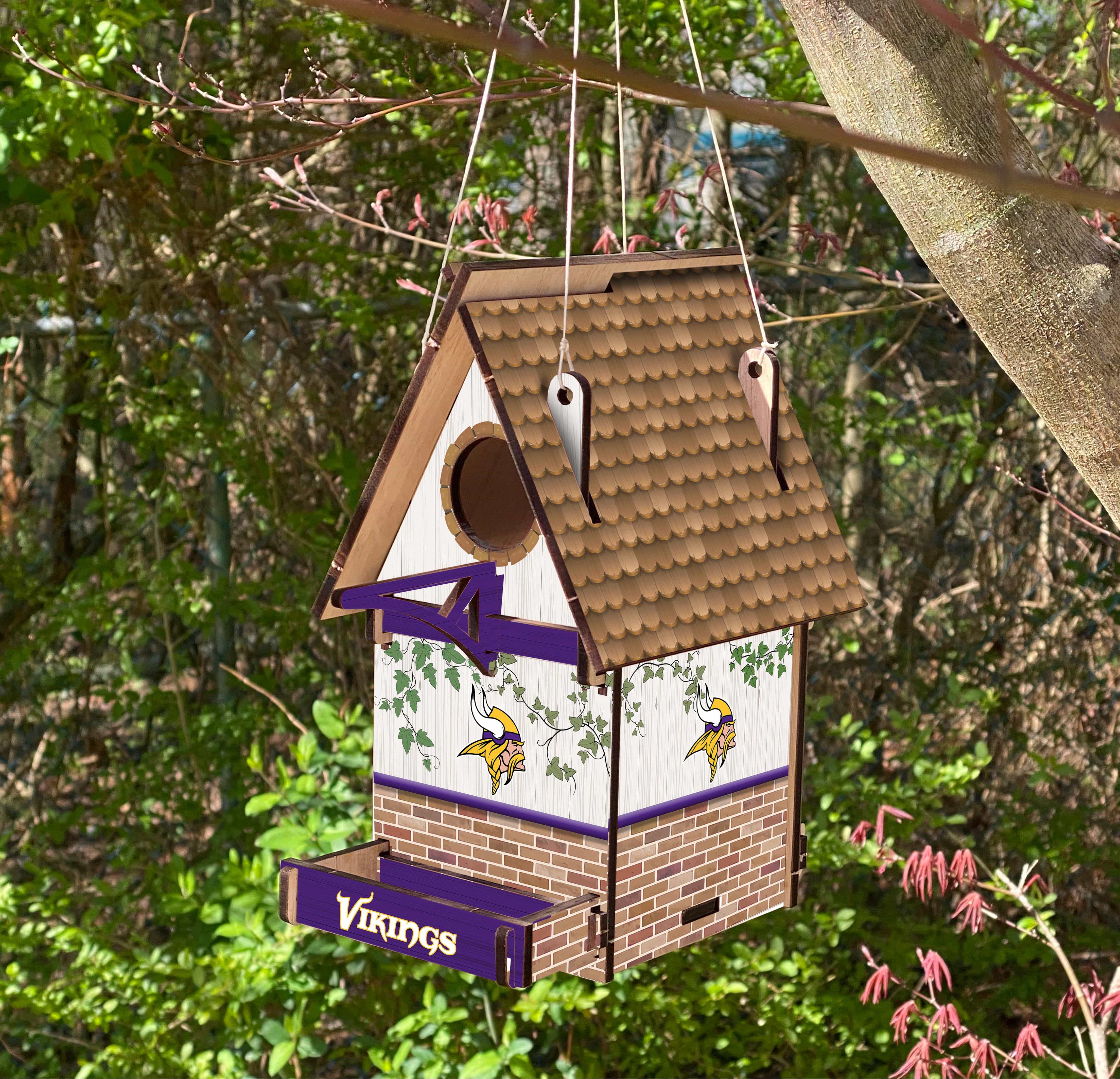 Minnesota Vikings Team Bird House Unassembled – Fan Creations GA