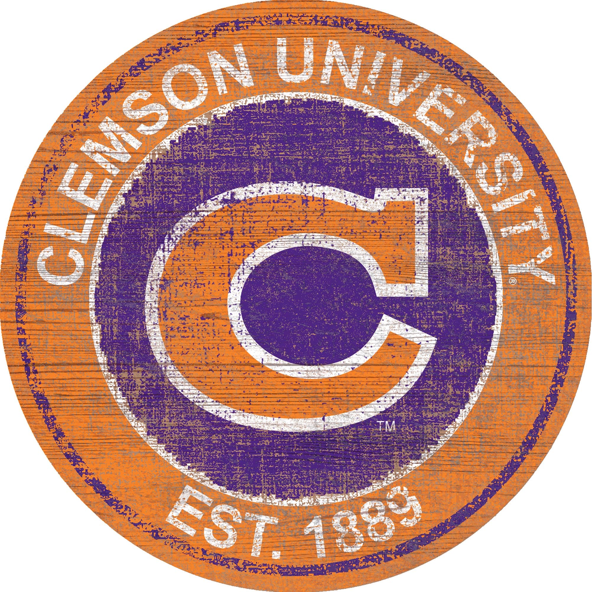 Clemson Heritage Logo 24" Circle – Fan Creations GA