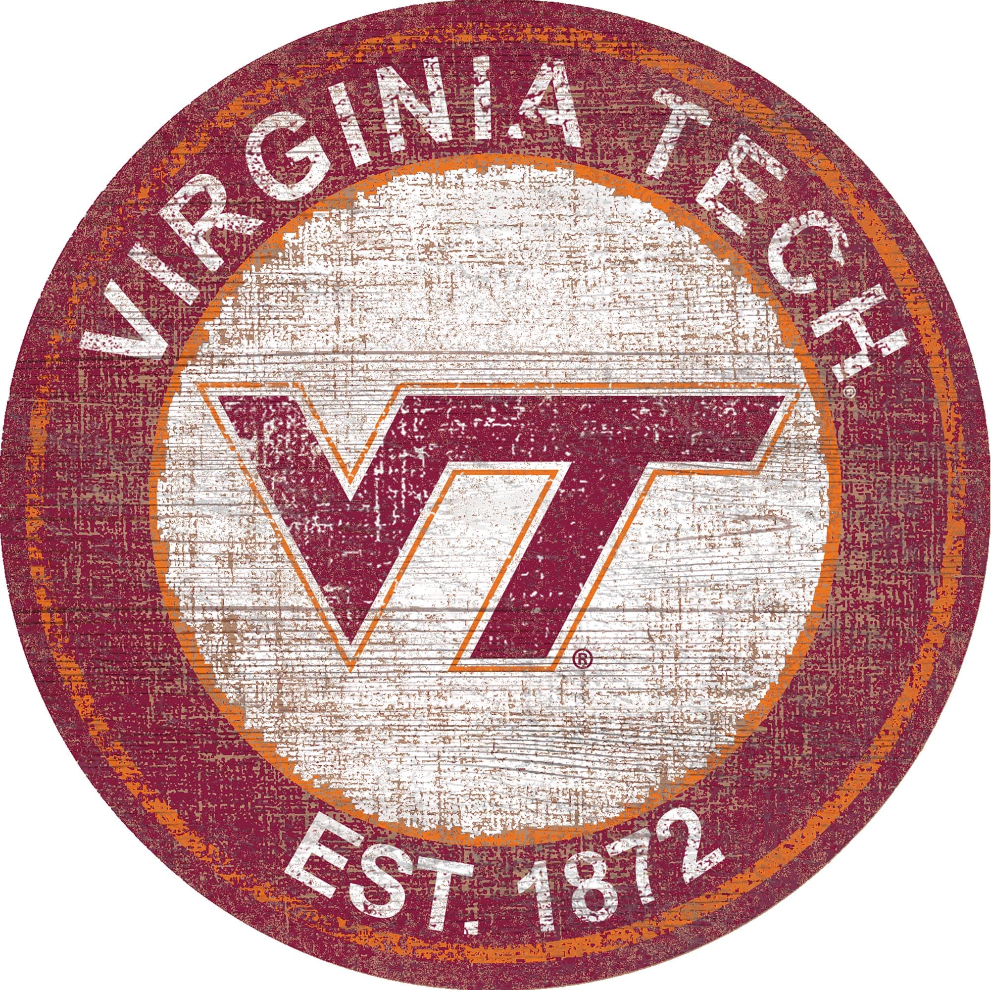 Virginia Tech Heritage Logo 24" Circle – Fan Creations GA