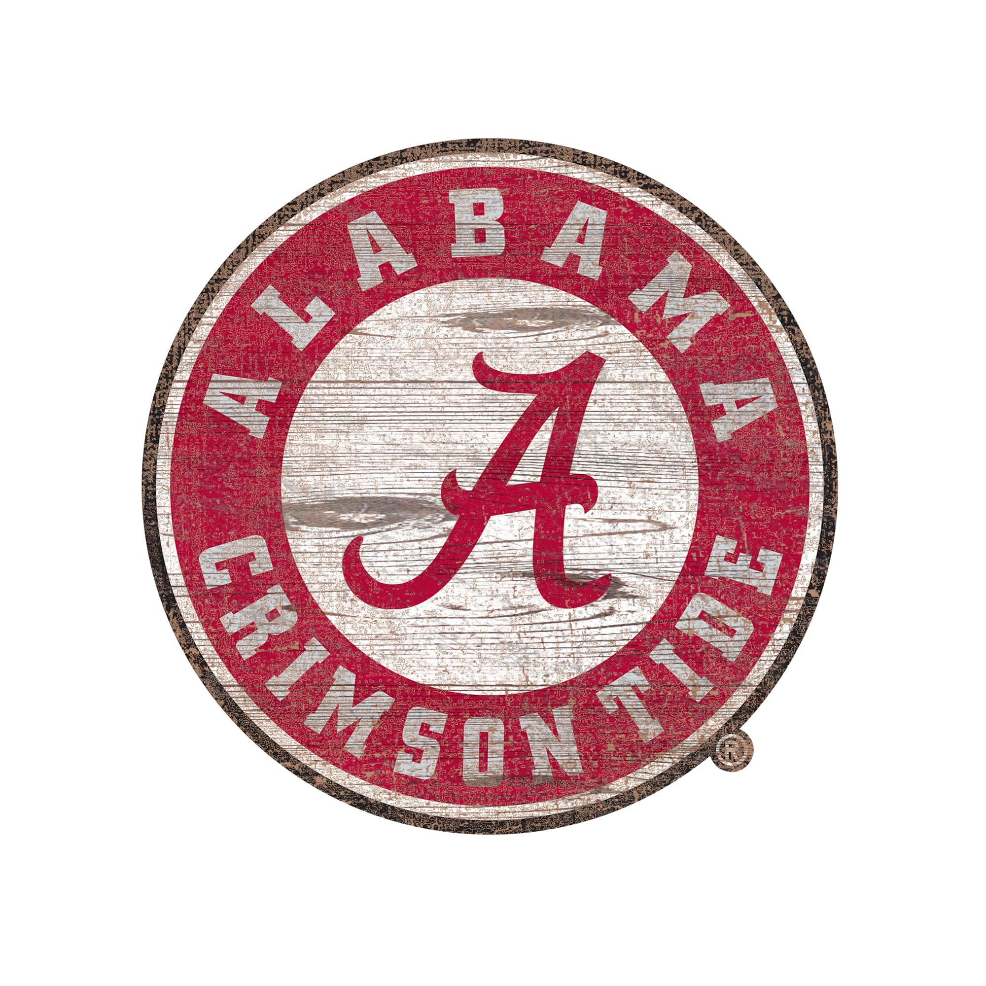 Alabama Distressed Logo Cutout Sign – Fan Creations GA