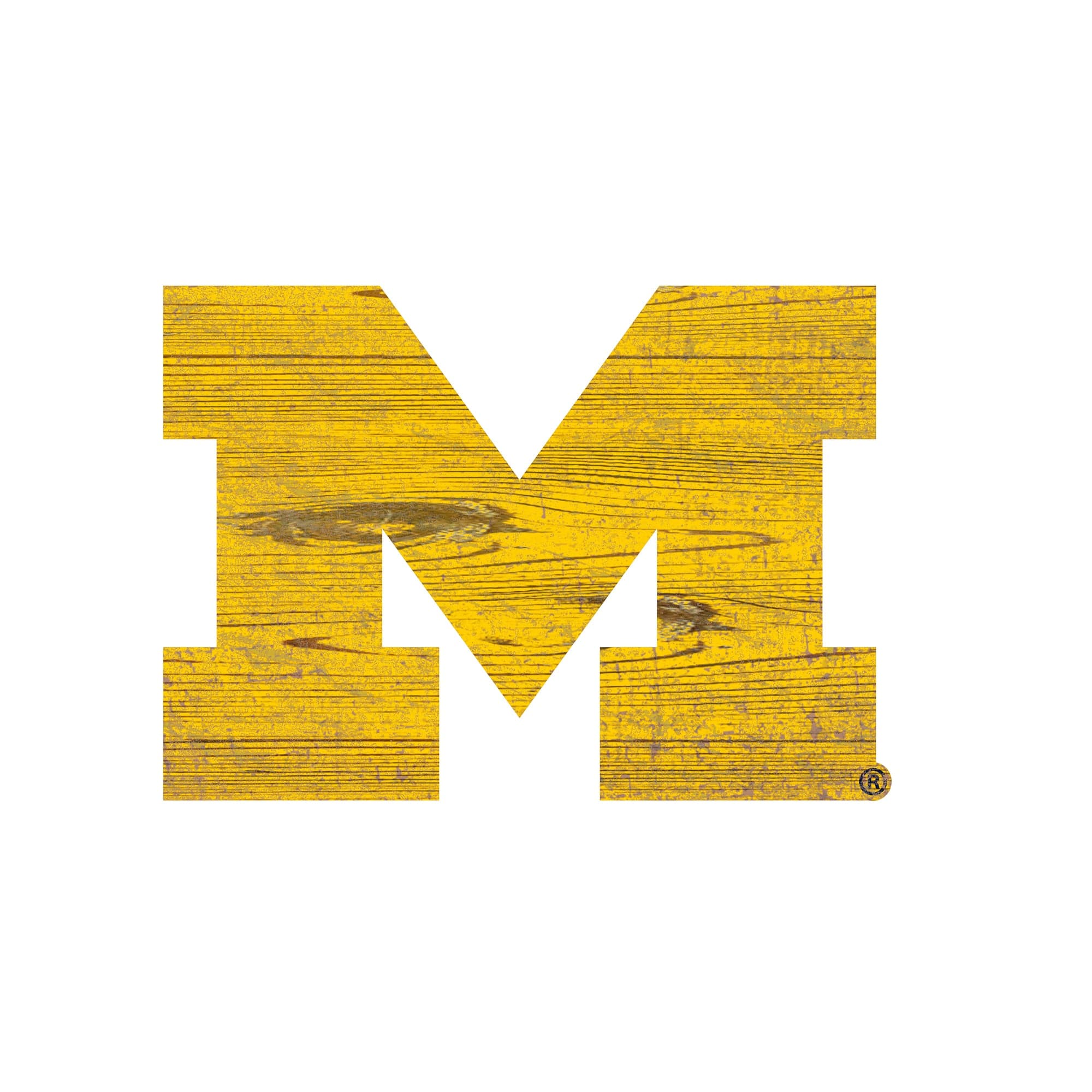 Michigan Distressed Logo Cutout Sign – Fan Creations GA