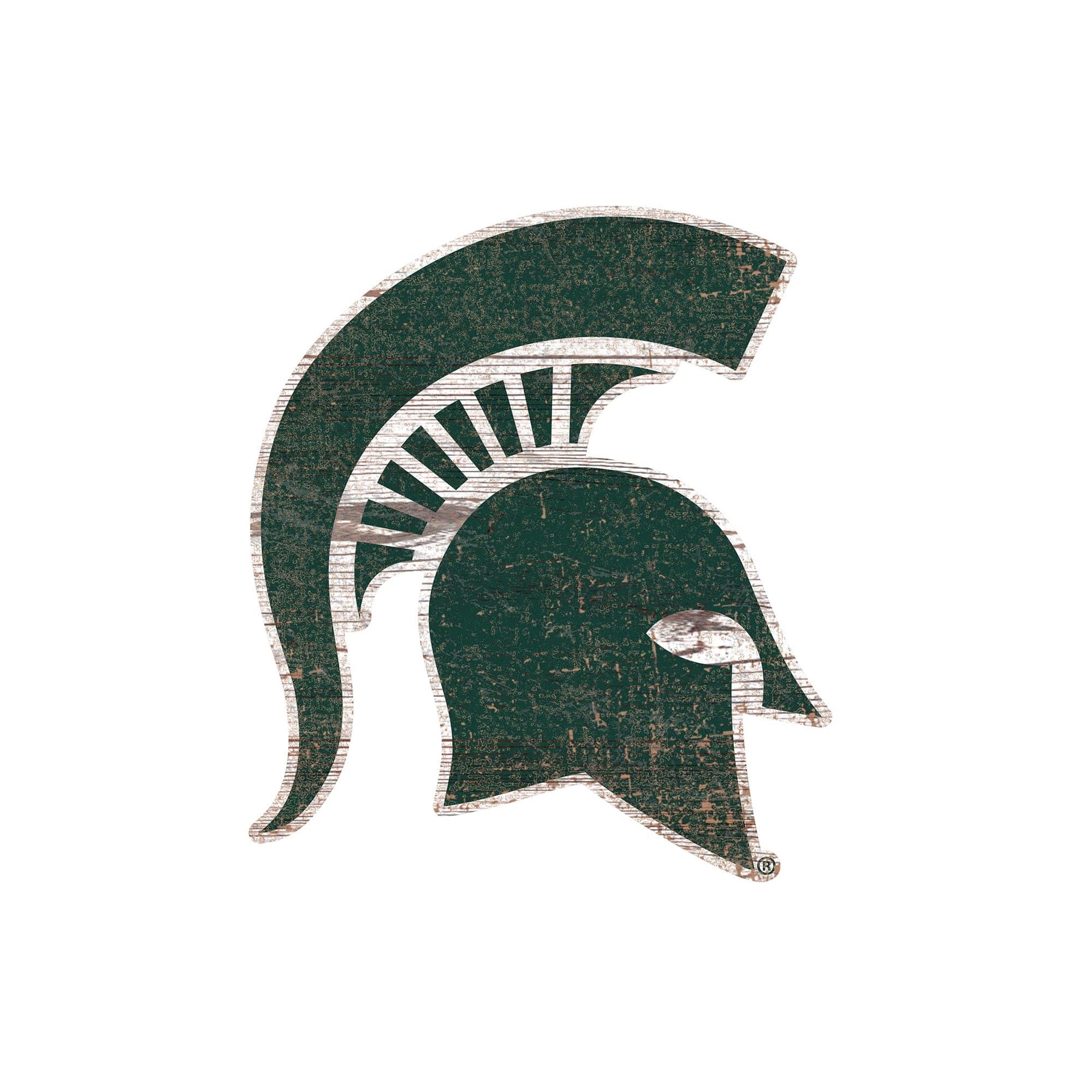 Michigan State Distressed Logo Cutout Sign – Fan Creations GA