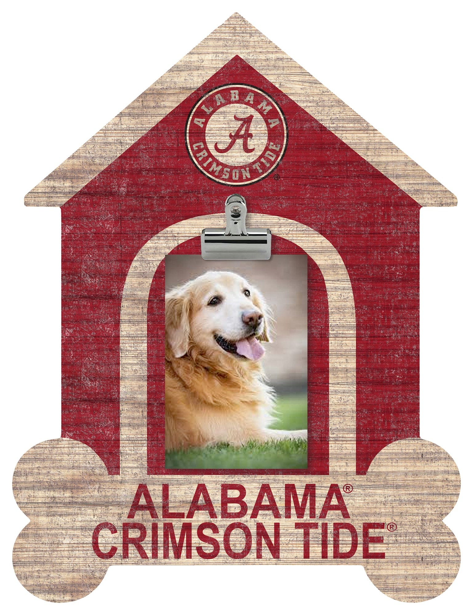 Alabama Dog Bone House Clip Frame – Fan Creations GA