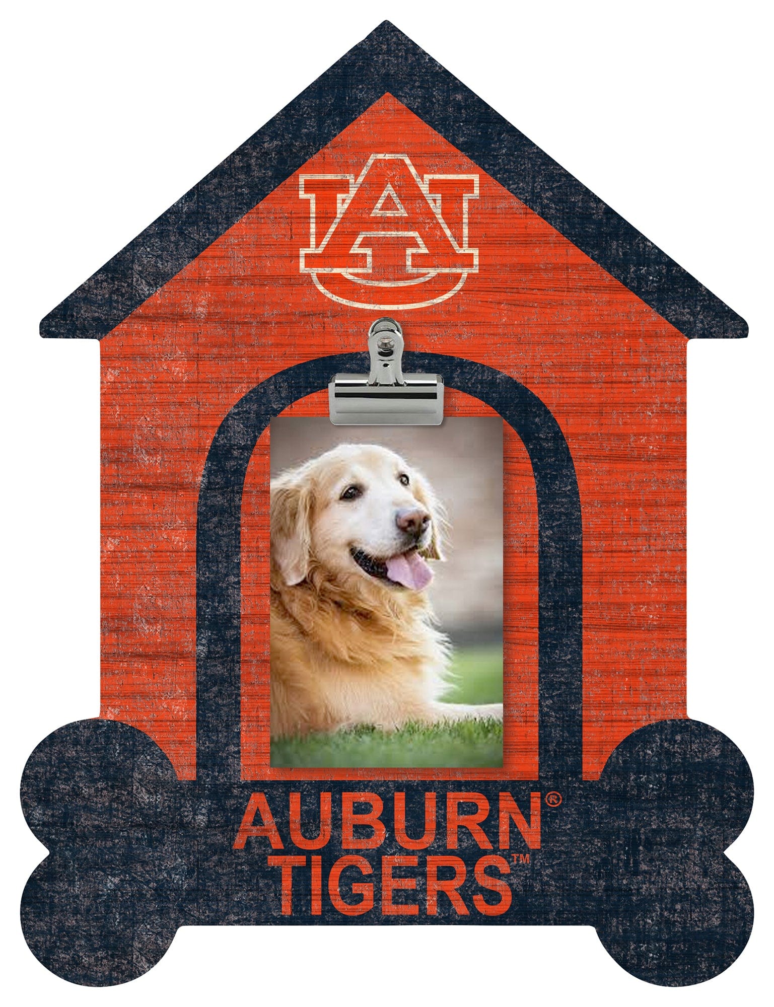 Auburn Dog Bone House Clip Frame – Fan Creations GA