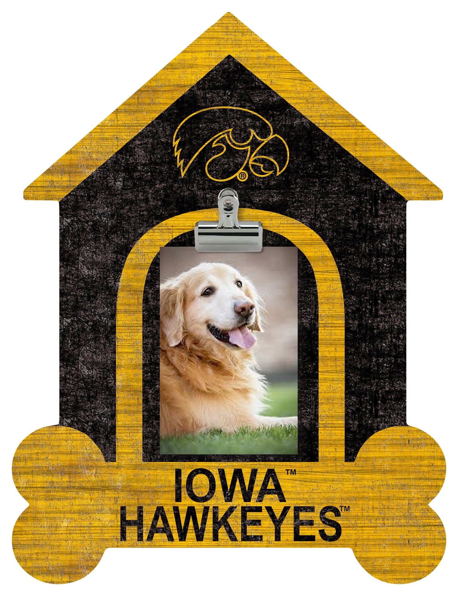 Iowa Dog Bone House Clip Frame – Fan Creations GA