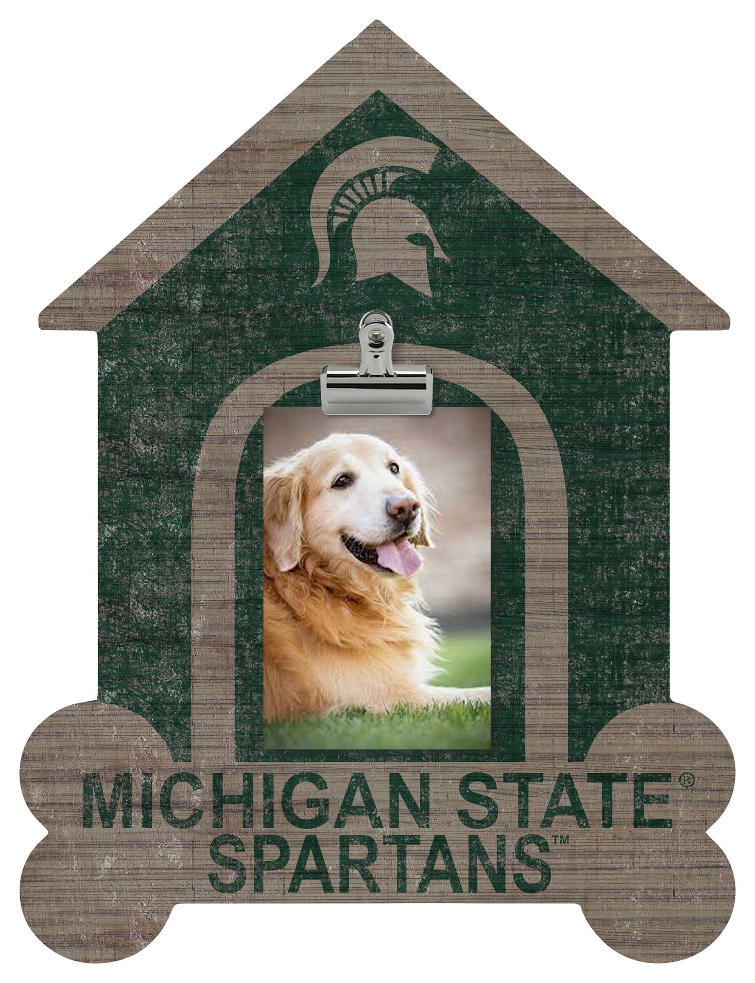 Michigan State Dog Bone House Clip Frame – Fan Creations GA