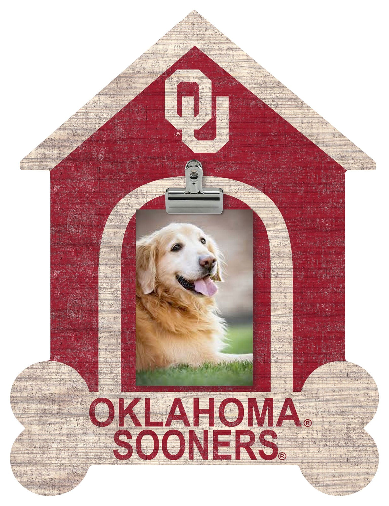 Oklahoma Dog Bone House Clip Frame – Fan Creations GA