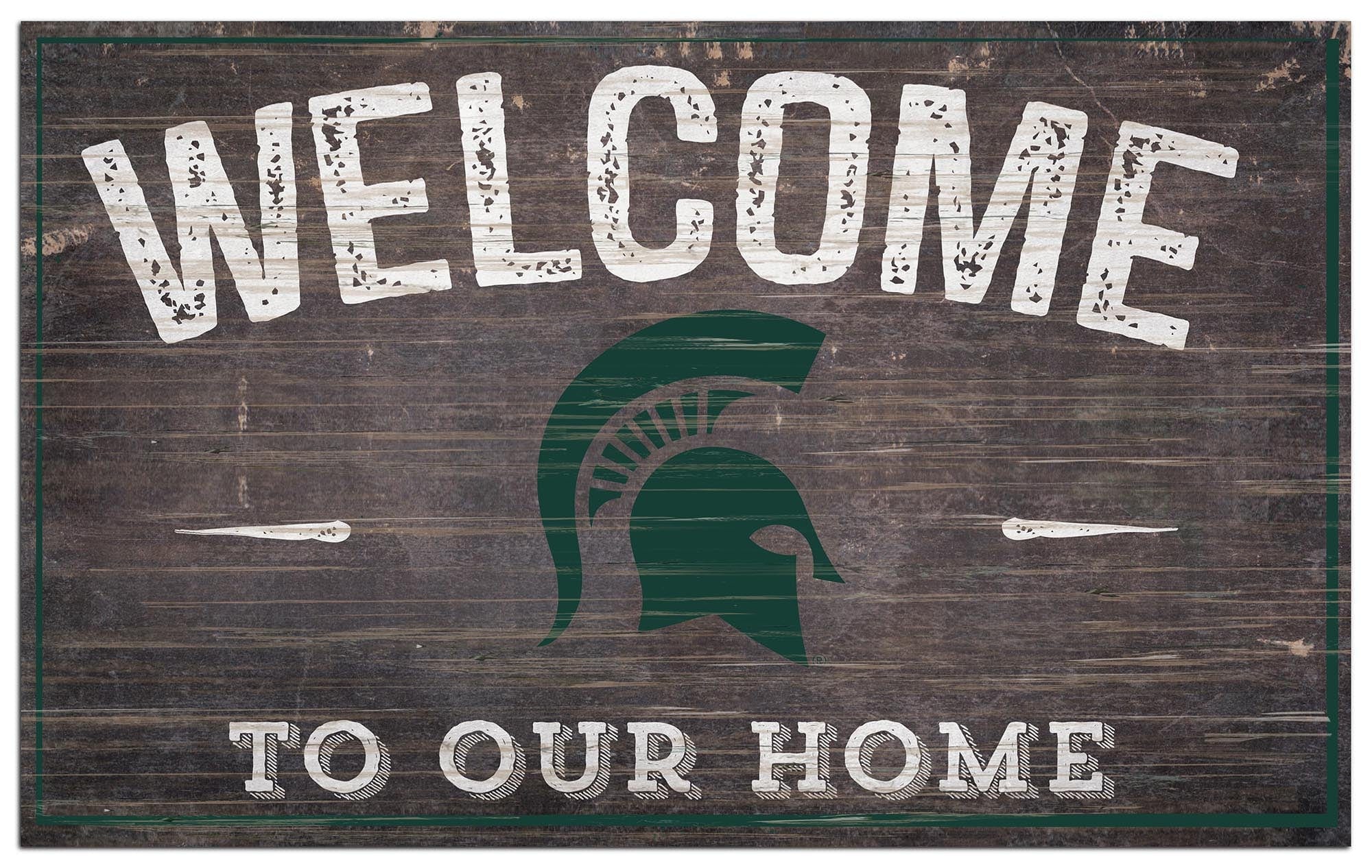 Michigan State 11x19in Welcome Sign – Fan Creations GA