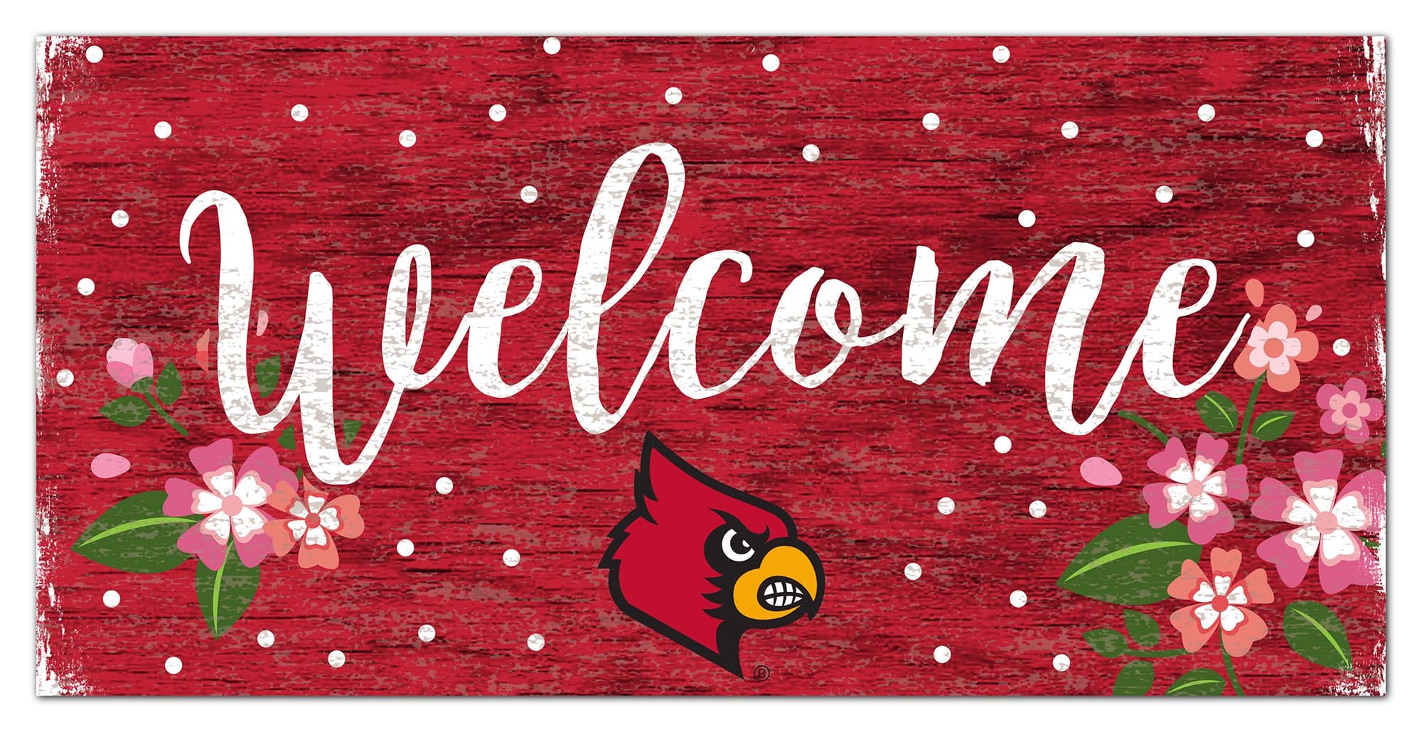 Louisville Welcome Floral 6x12 Sign – Fan Creations GA
