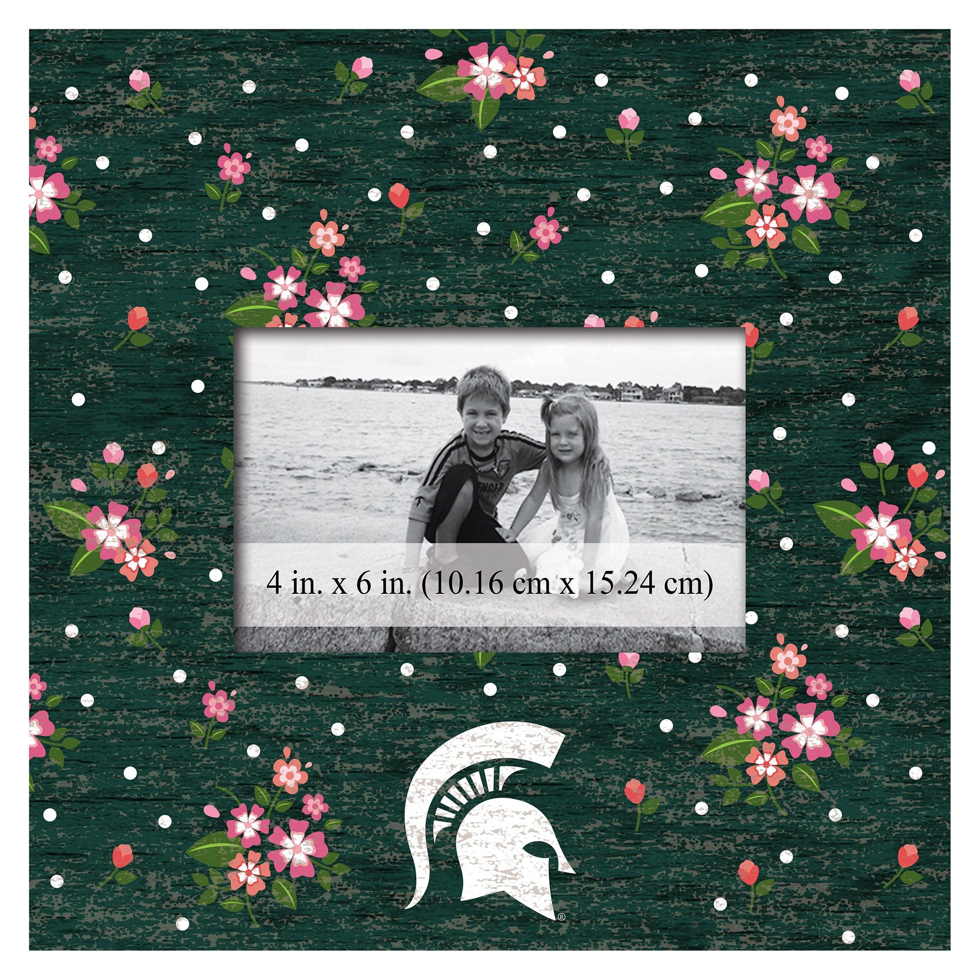 Michigan State Floral 10x10 Frame – Fan Creations GA