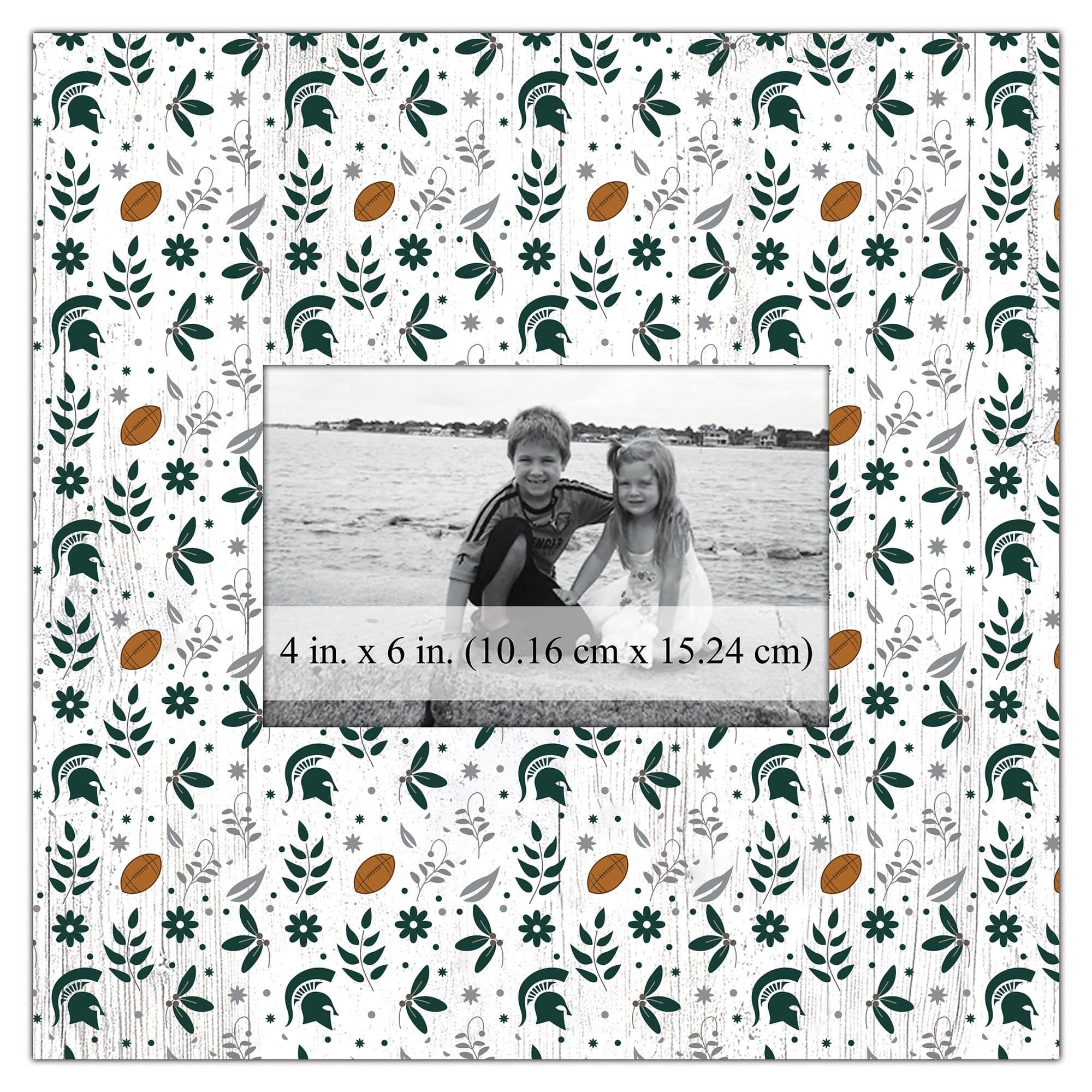 Michigan State Floral Pattern 10x10 Frame – Fan Creations GA