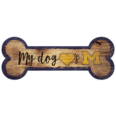 University of Michigan Dog Bone Sign – Fan Creations GA