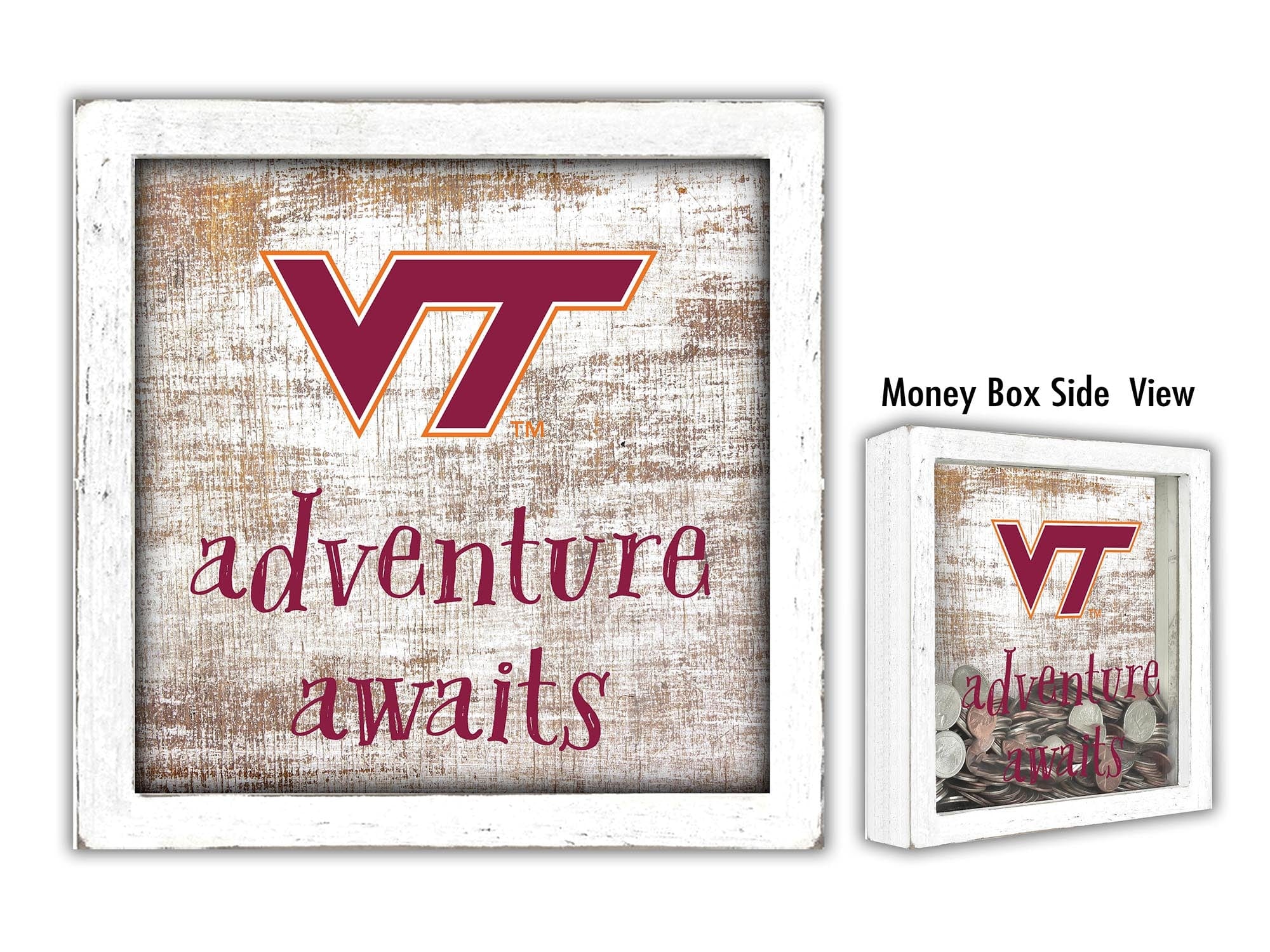 Virginia Tech Adventure Awaits Money Box – Fan Creations GA