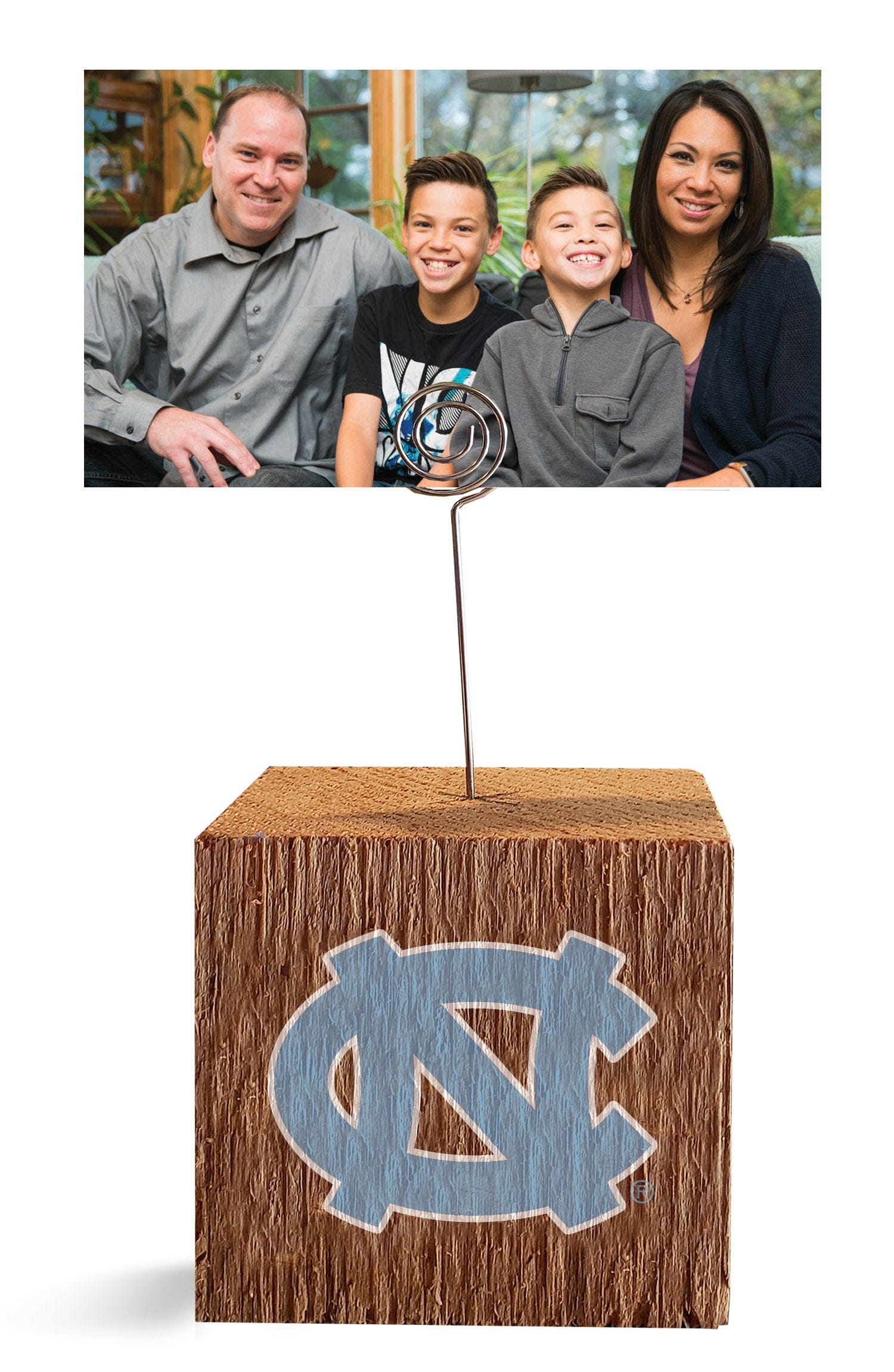 North Carolina Block Spiral Photo Holder – Fan Creations GA