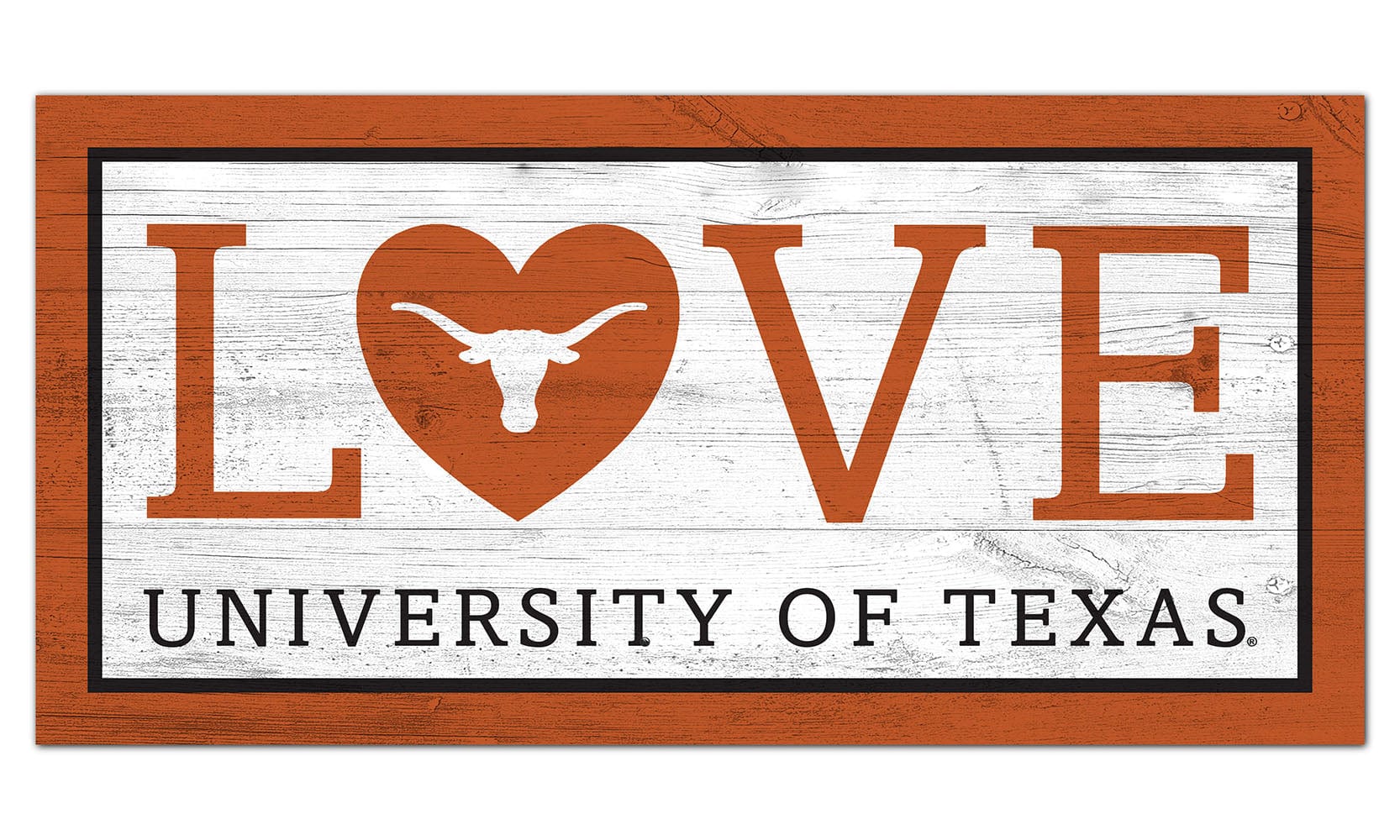 Texas Love 6x12 Sign – Fan Creations GA