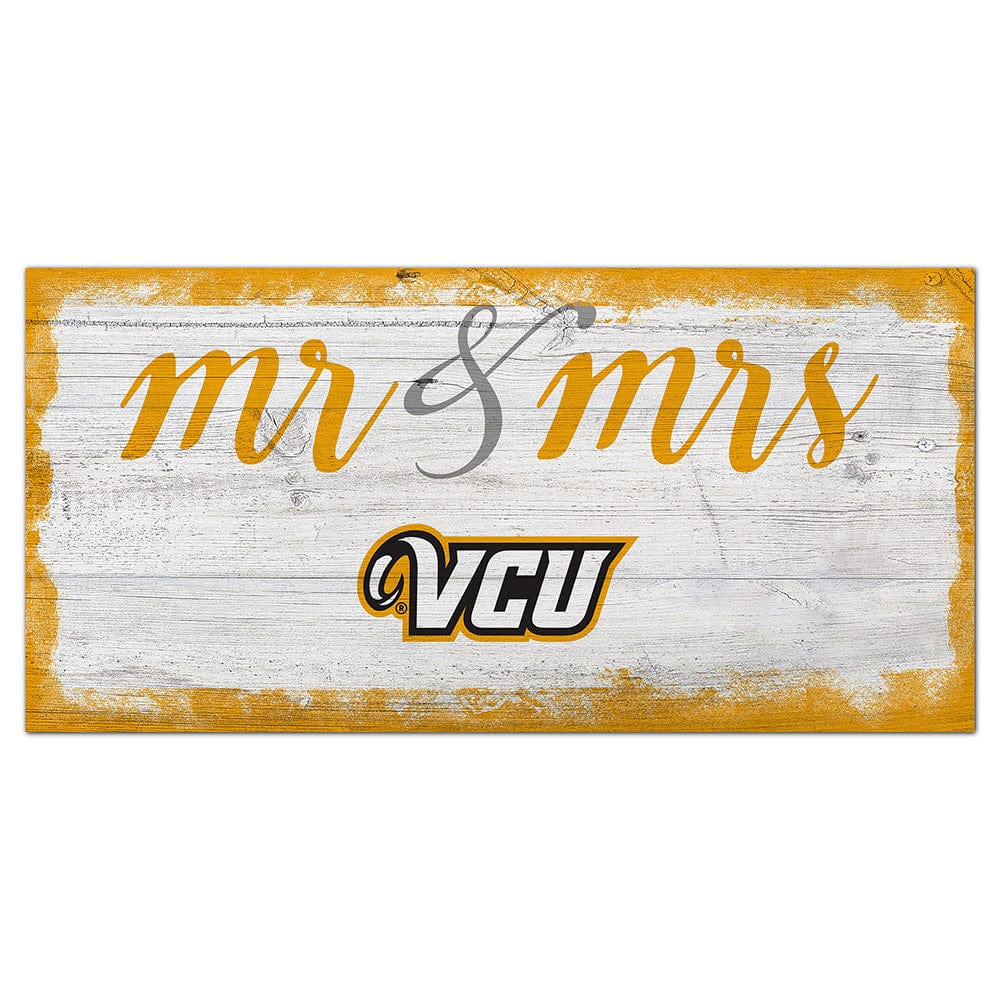 VCU Script Mr & Mrs 6x12 Sign – Fan Creations GA
