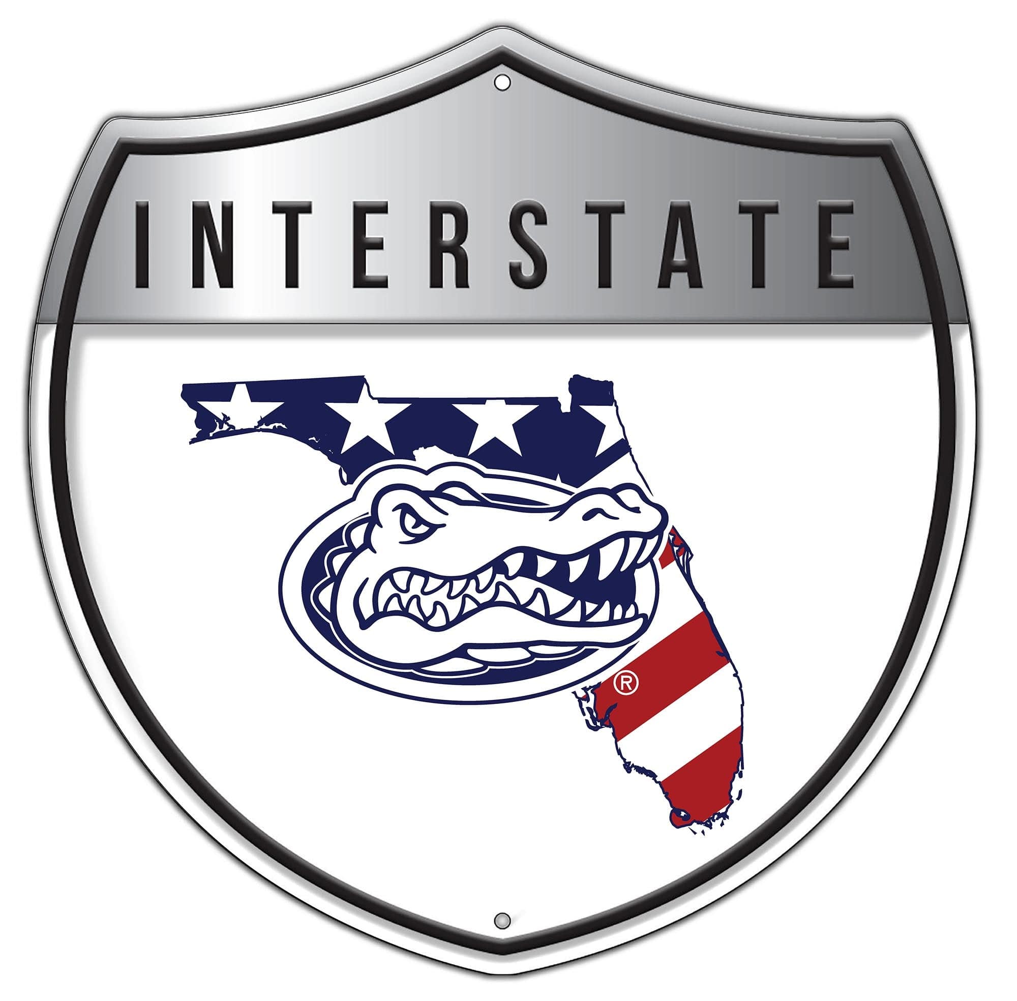 Florida Interstate 24in Americana Metal – Fan Creations GA