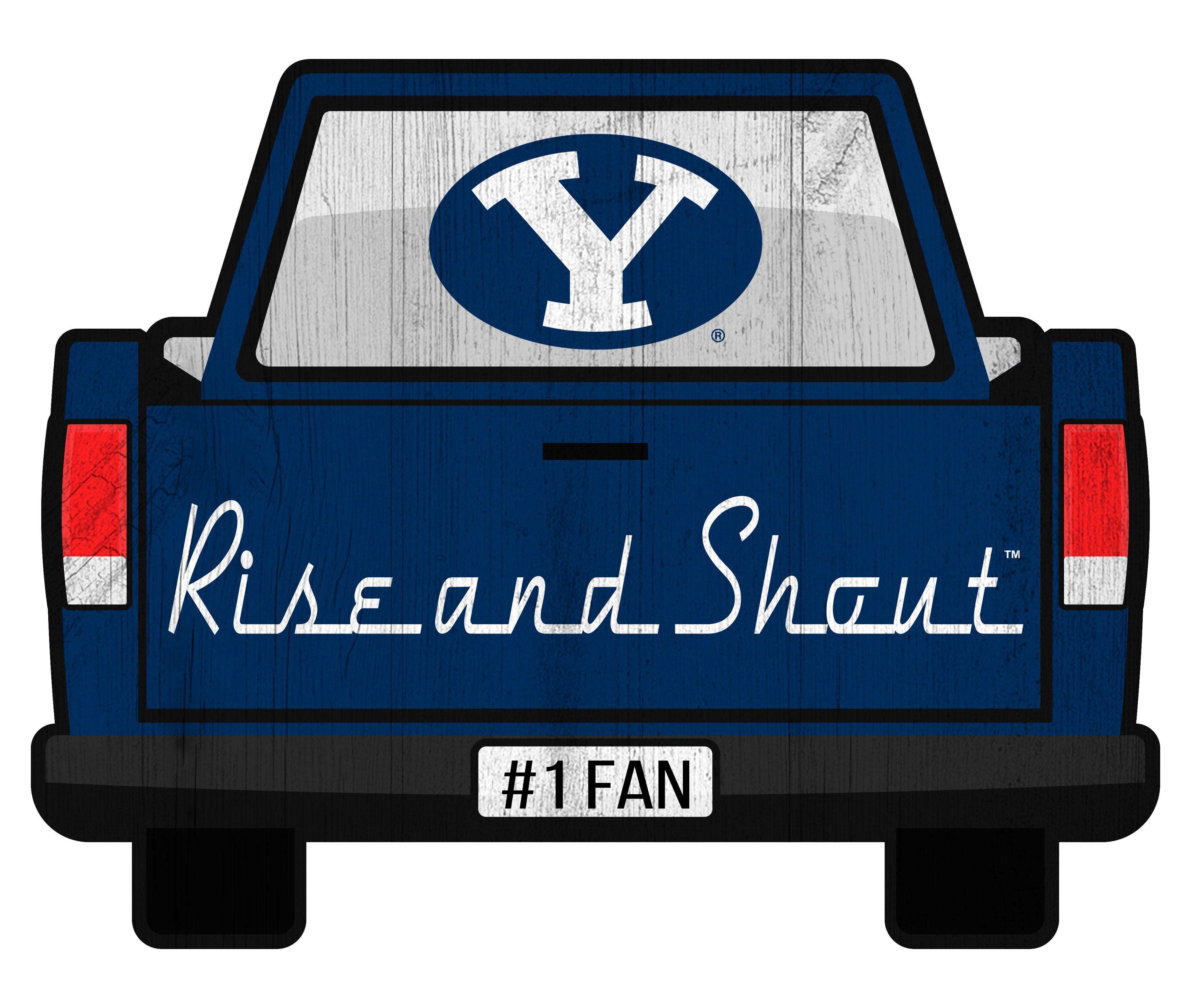 BYU Slogan Truck Back Vintage 12in – Fan Creations GA