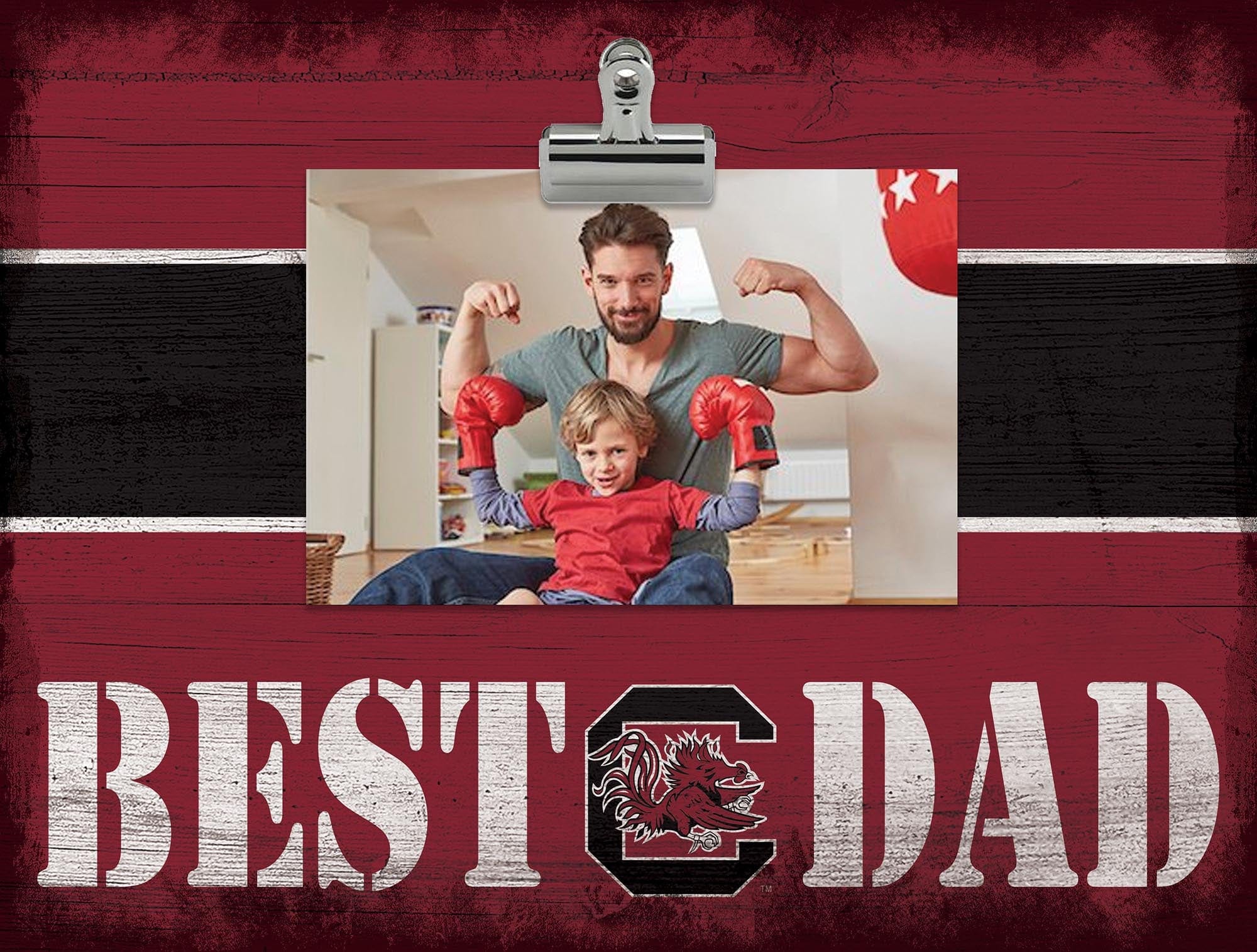 South Carolina Best Dad With Stripe Clip Frame – Fan Creations GA