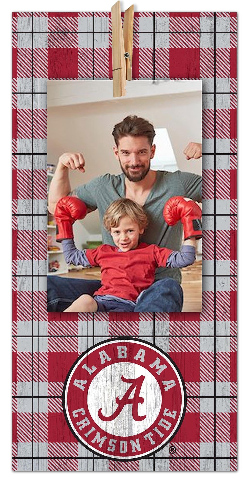 Alabama Logo Pattern Clothespin 6x12 – Fan Creations GA