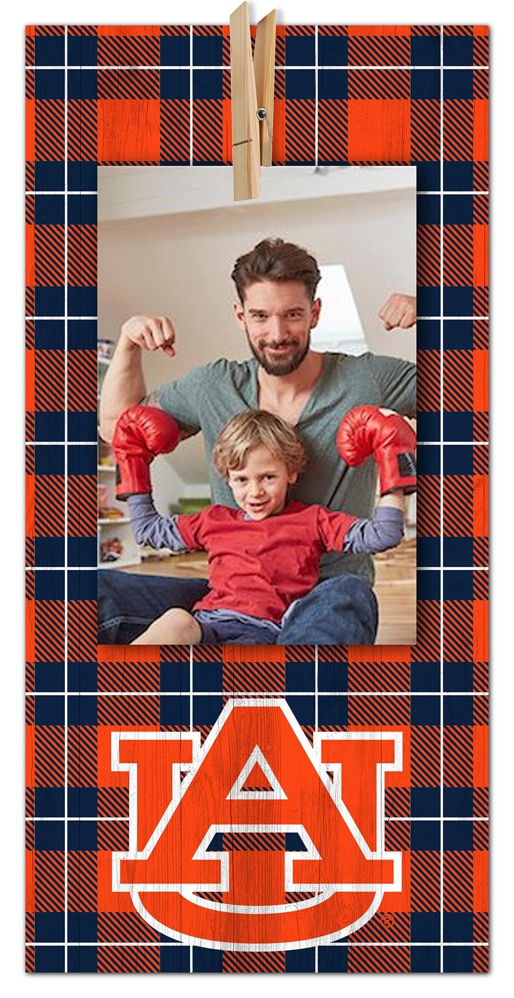 Auburn Logo Pattern Clothespin 6x12 – Fan Creations GA