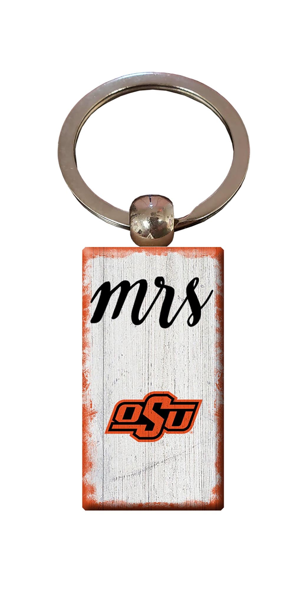 Oklahoma State Script Mrs Keychain – Fan Creations GA