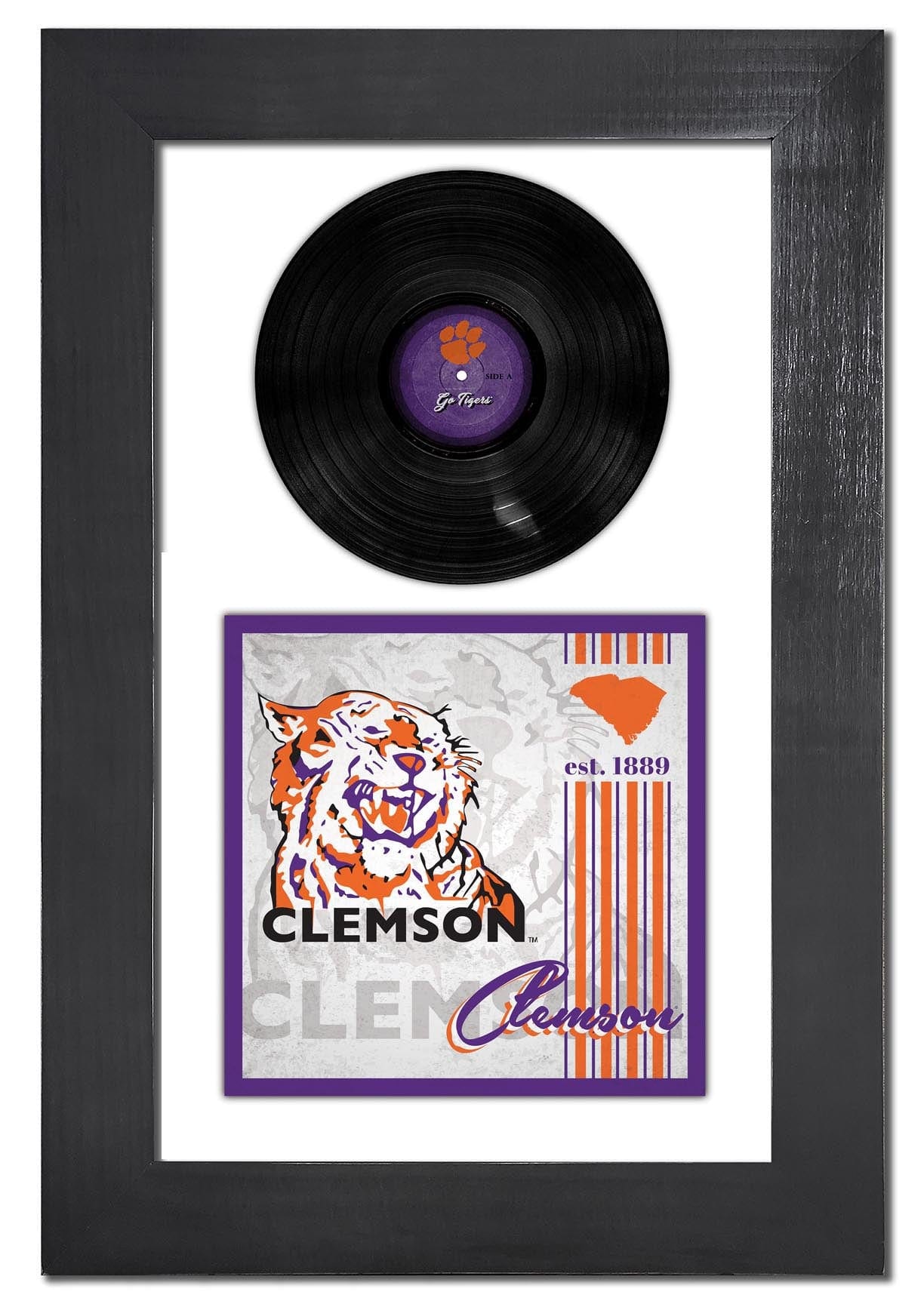 Clemson 3 Piece Classic Album & Vinyl In Frame – Fan Creations GA