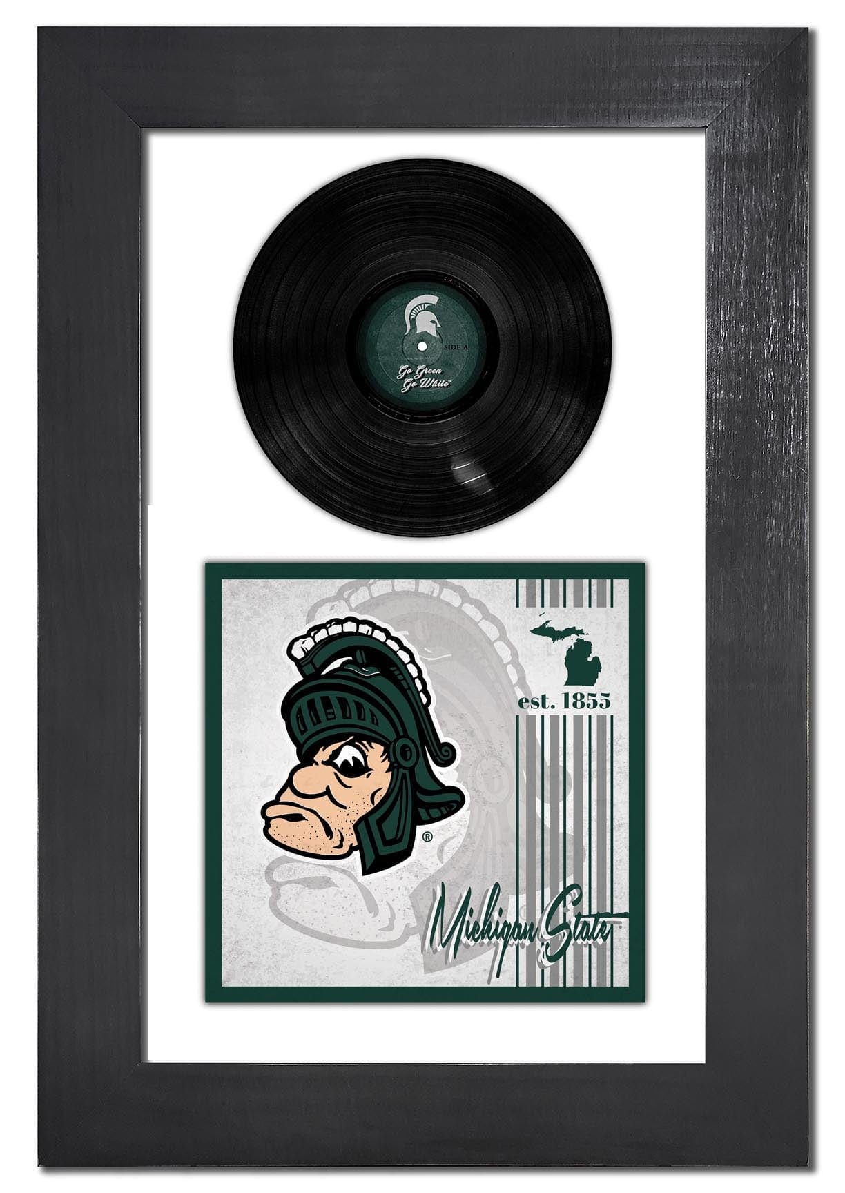 Michigan State 3 Piece Classic Album & Vinyl In Frame – Fan Creations GA