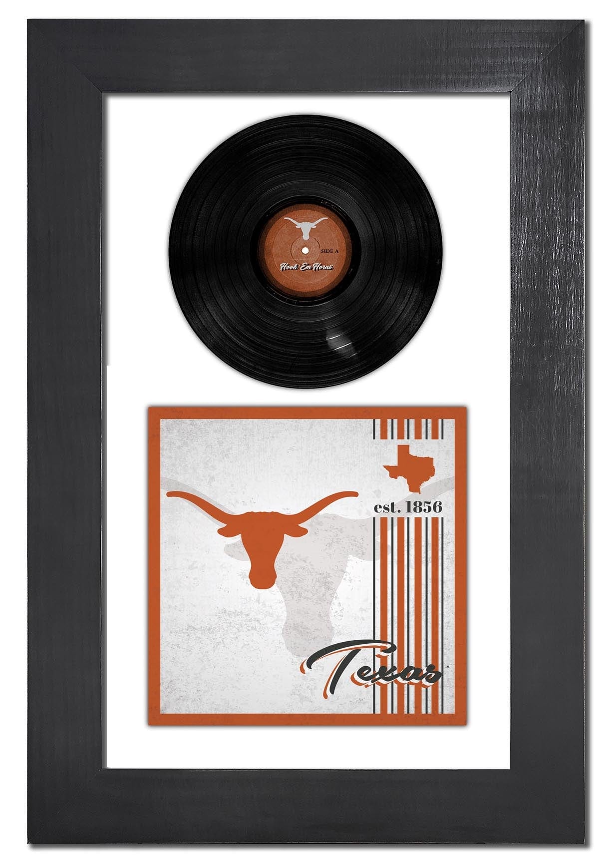 University of Texas 3 Piece Classic Album & Vinyl In Frame – Fan ...