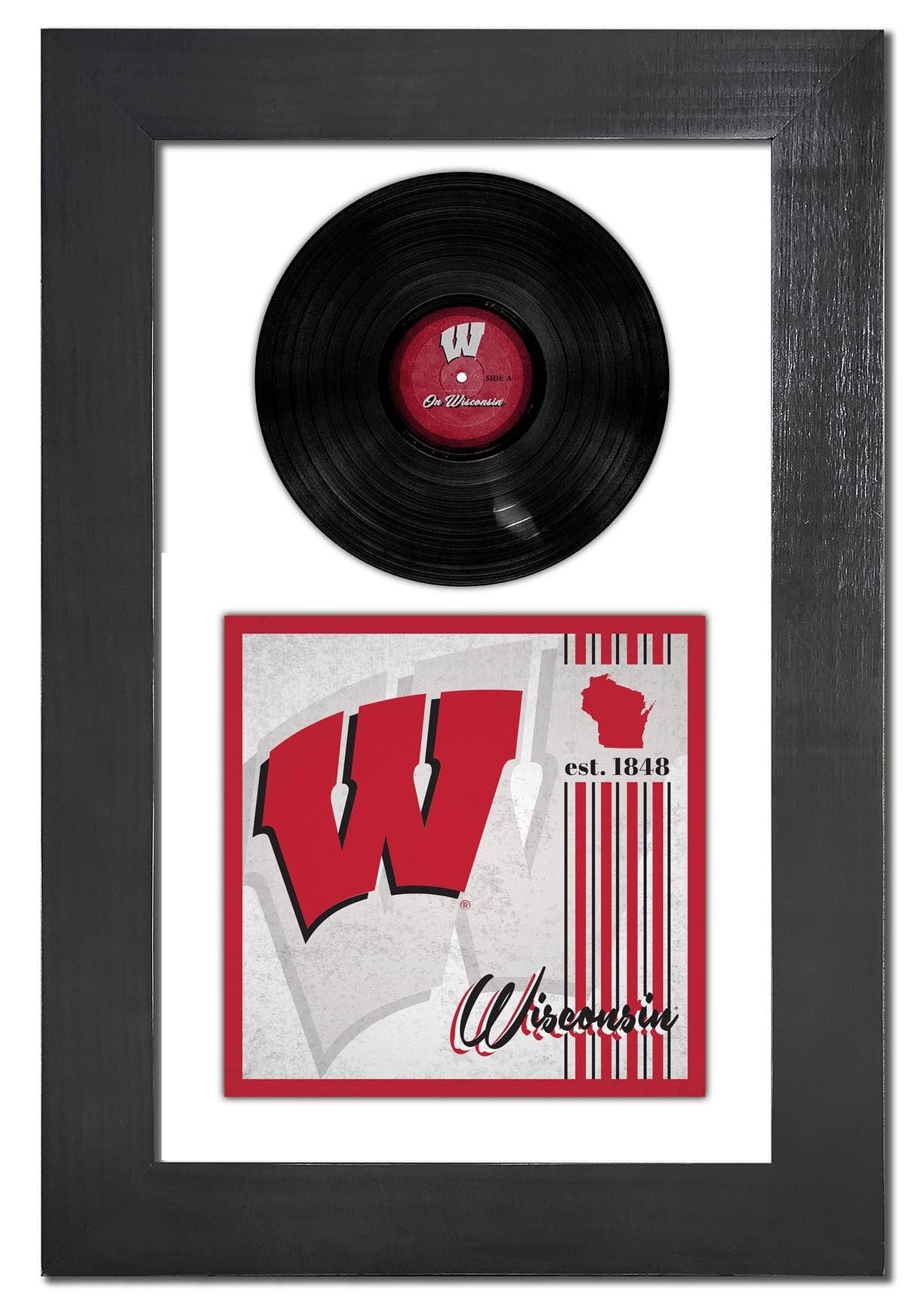Wisconsin 3 Piece Classic Album & Vinyl In Frame – Fan Creations GA