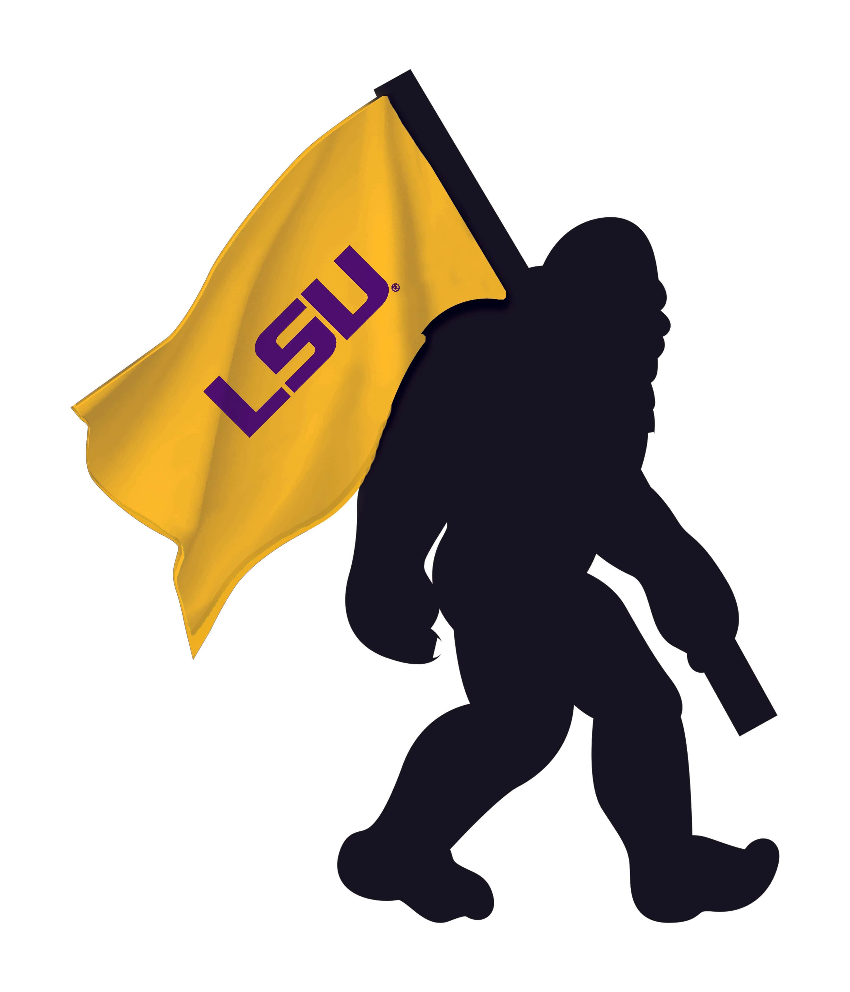 LSU 18 inch Bigfoot Cutout – Fan Creations GA