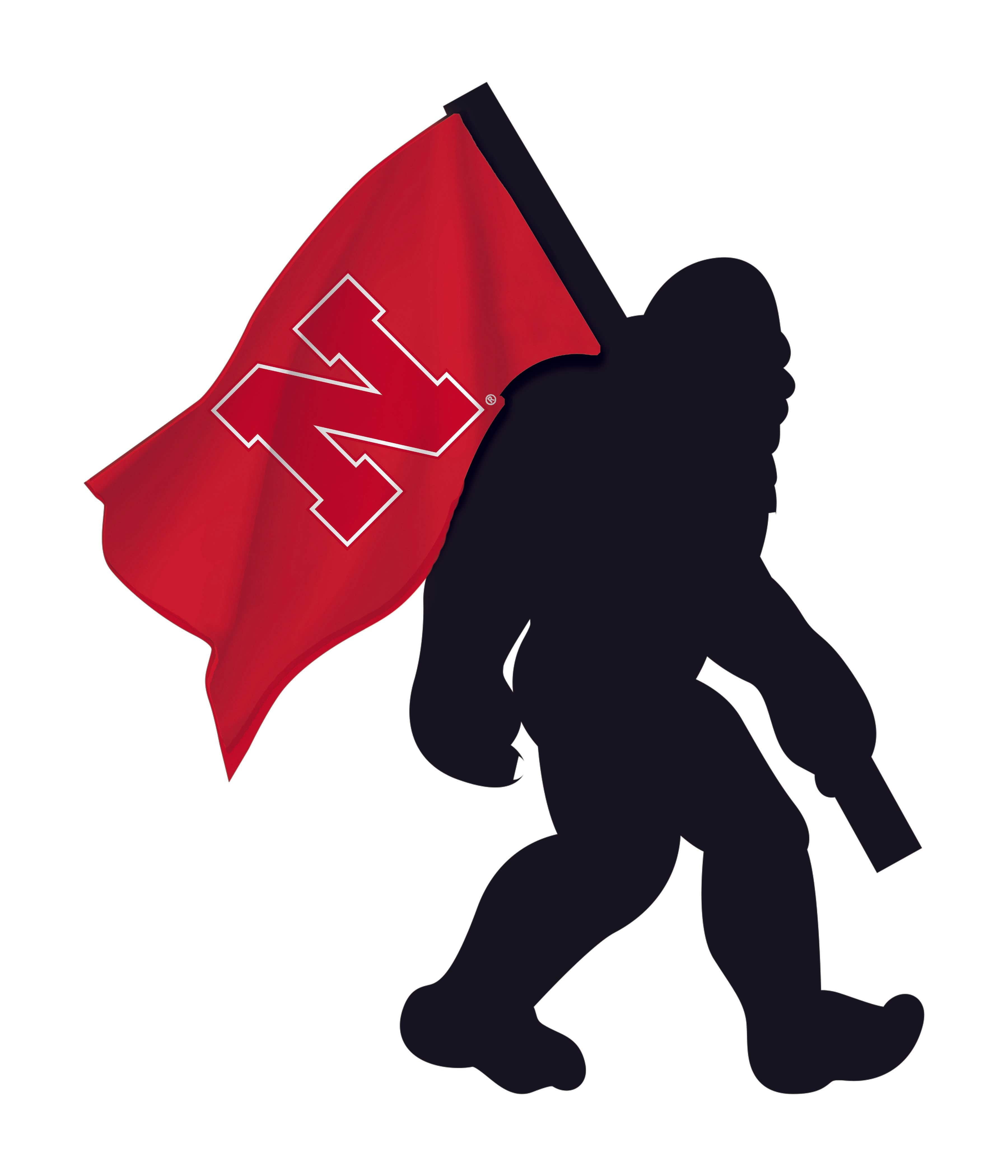 Nebraska 18 inch Bigfoot Cutout – Fan Creations GA