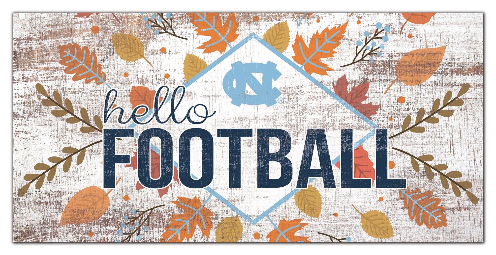 North Carolina Hello Football 6x12 – Fan Creations GA