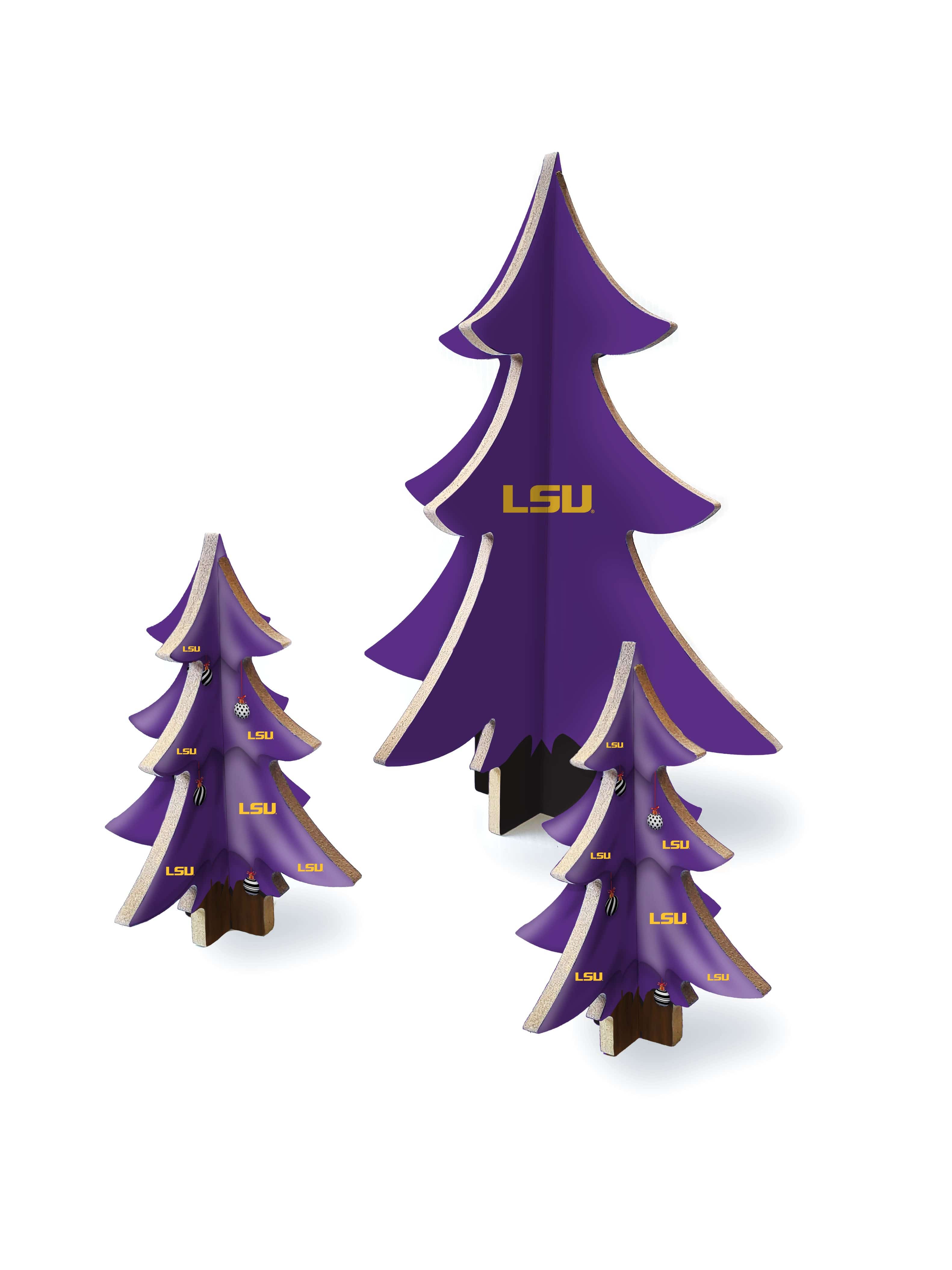 LSU Desktop Tree Set – Fan Creations GA