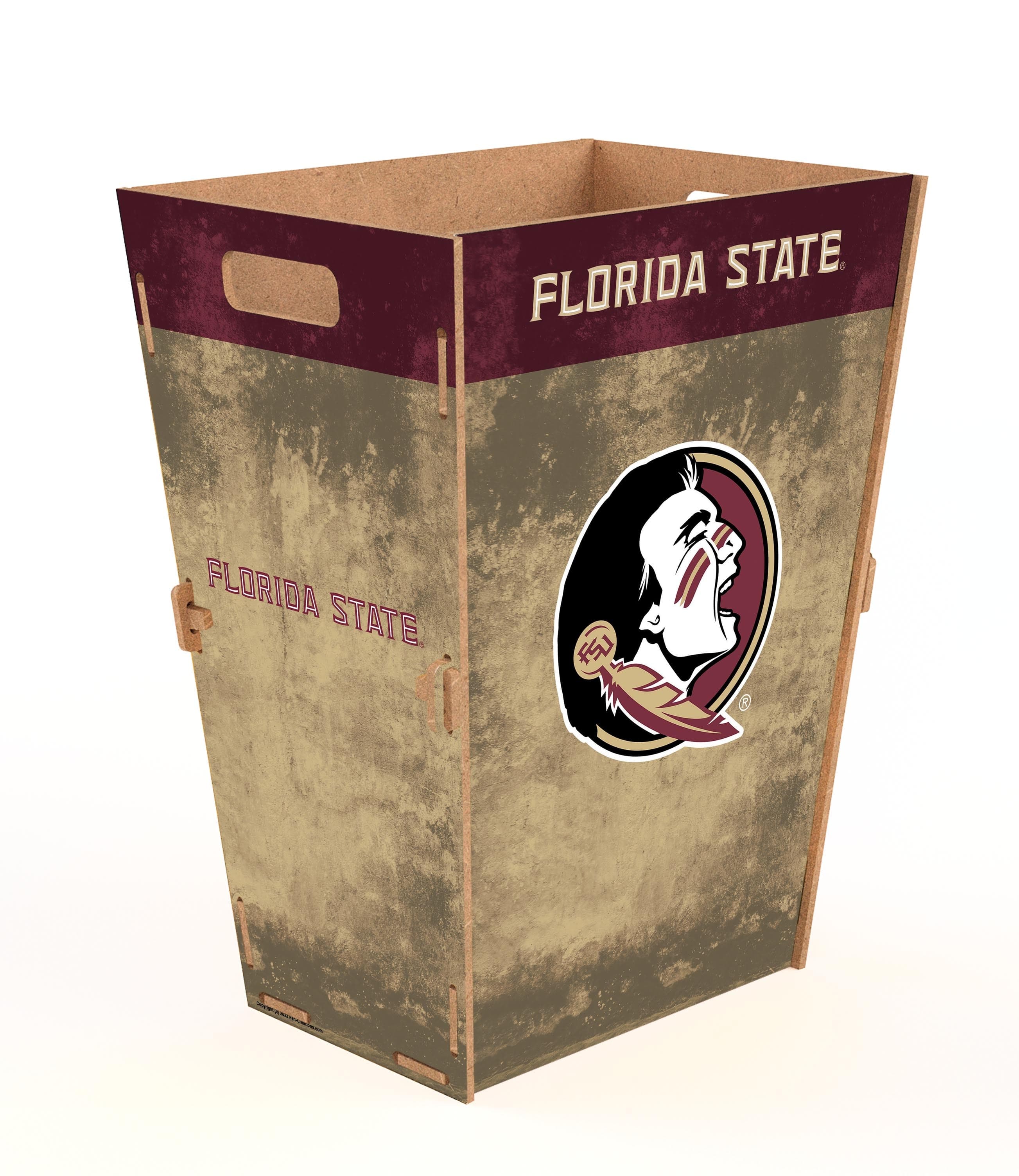 Florida State Team Color Waste Bin Large – Fan Creations GA