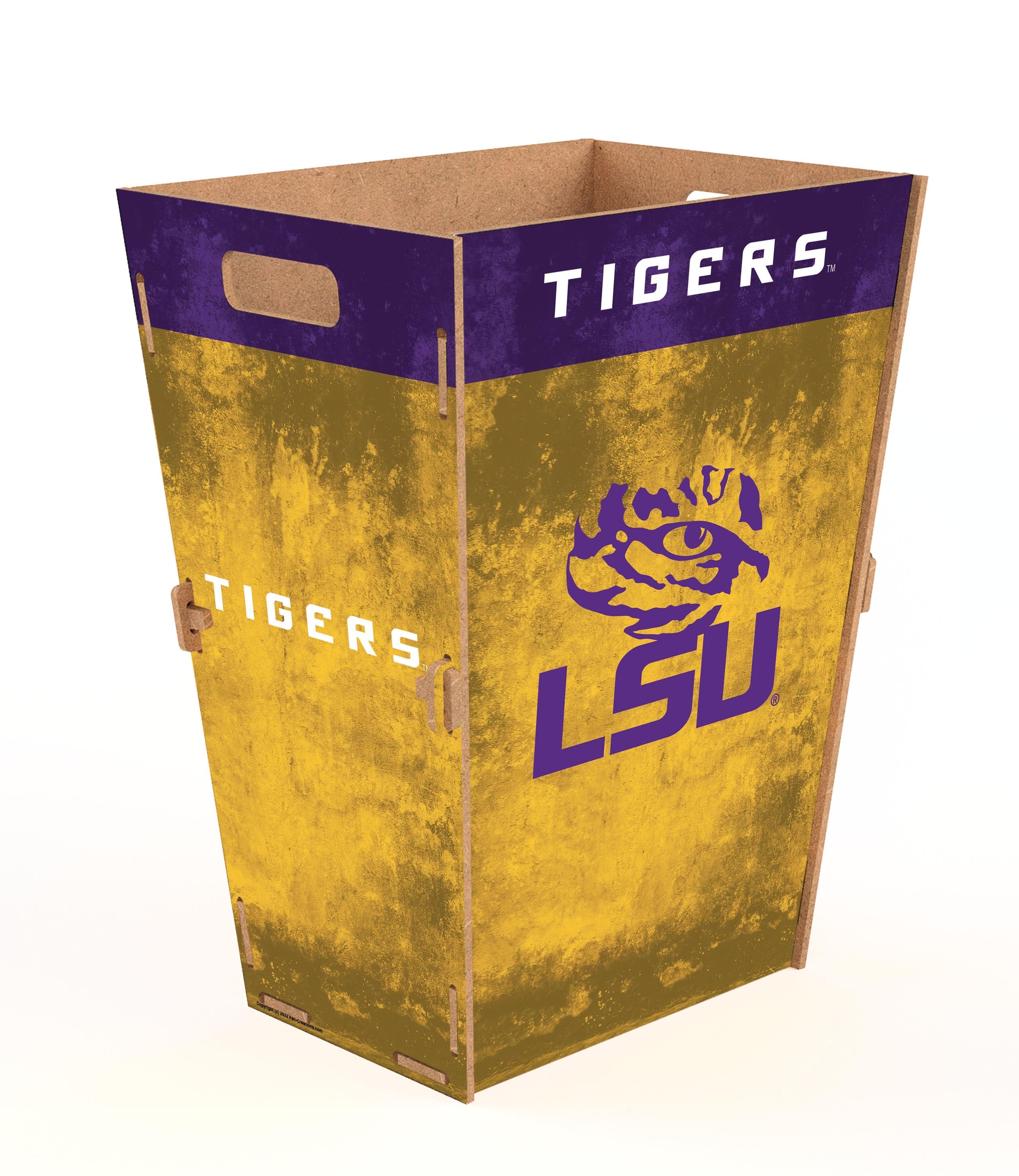 LSU Team Color Waste Bin Large – Fan Creations GA