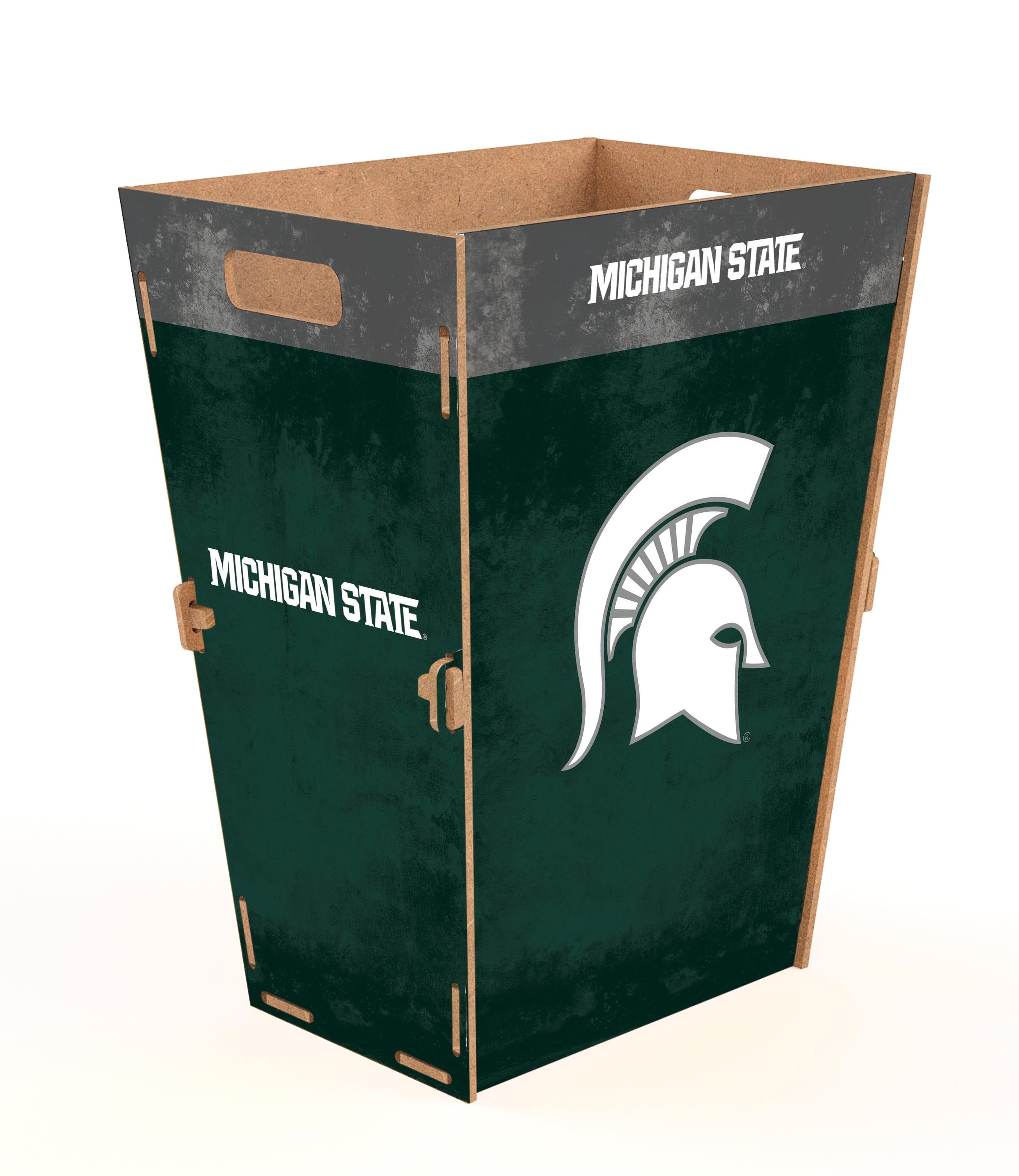 Michigan State Team Color Waste Bin Large – Fan Creations GA