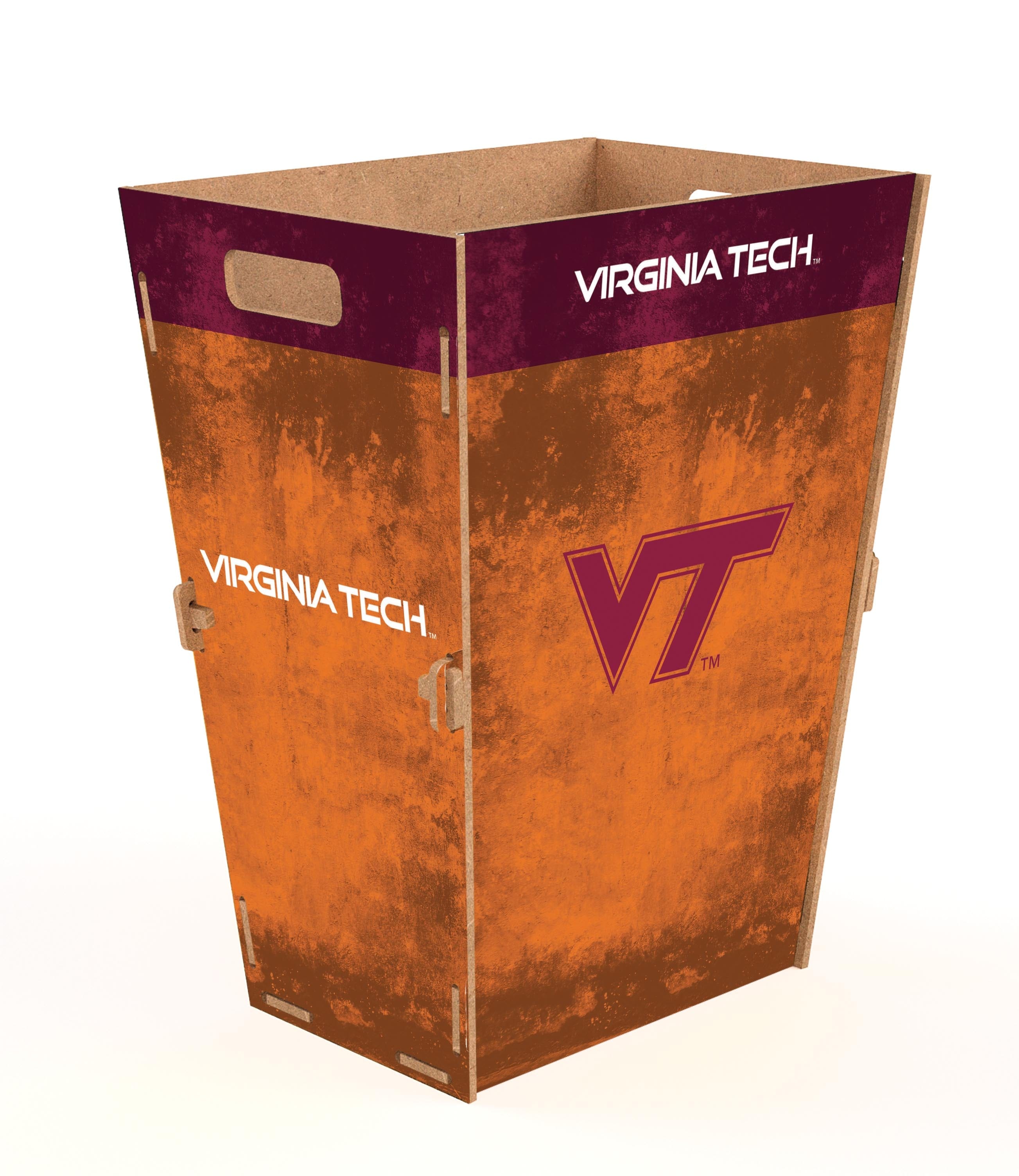 Virginia Tech Team Color Waste Bin Small – Fan Creations GA