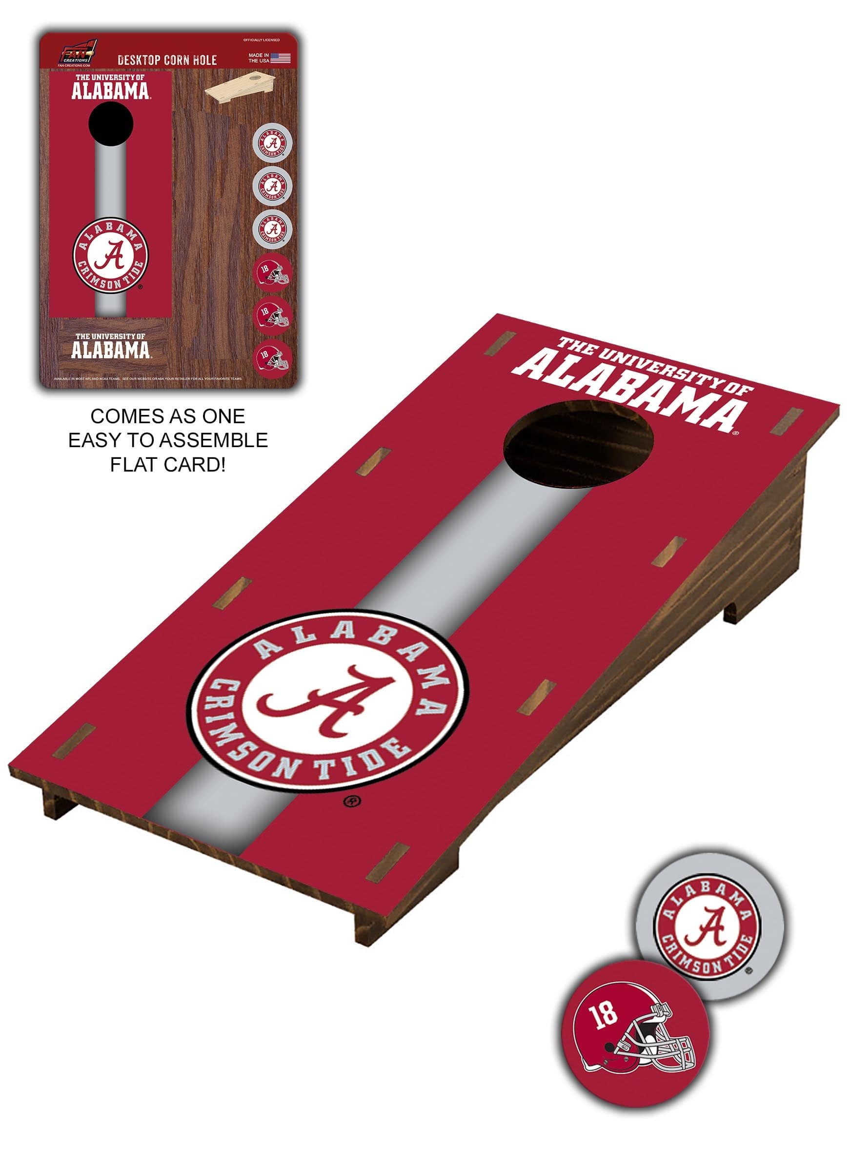 Alabama Desktop Cornhole – Fan Creations GA