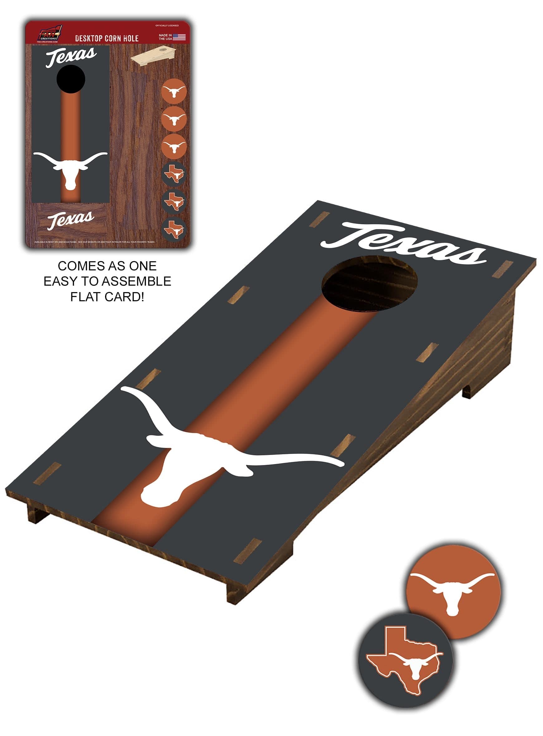 Texas Desktop Cornhole – Fan Creations GA