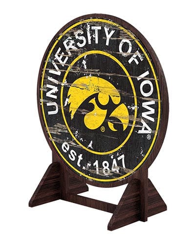 Iowa Desktop Circle Logo Stand – Fan Creations GA