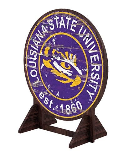 LSU Desktop Circle Logo Stand – Fan Creations GA
