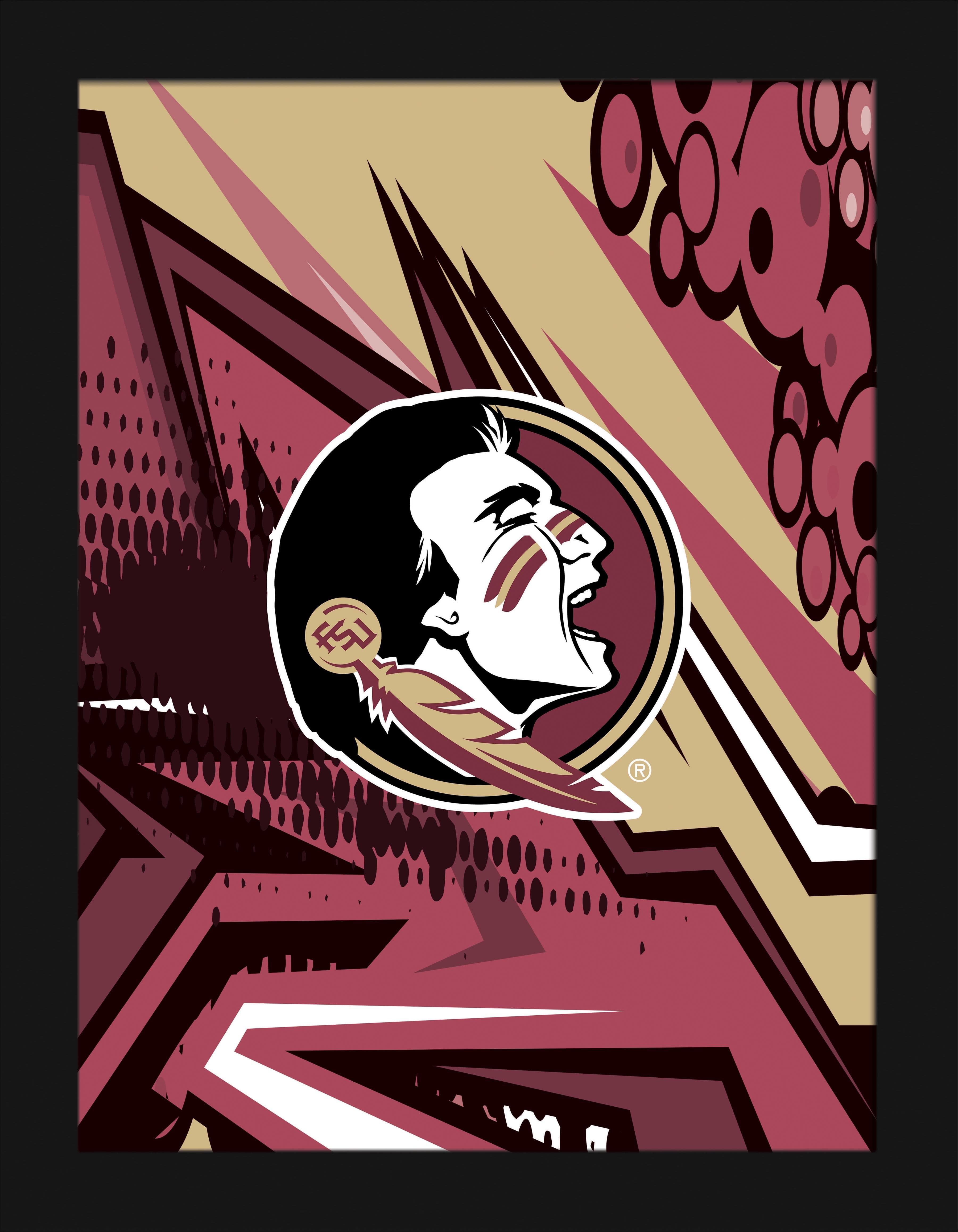 Florida State Team Comic 12x16 – Fan Creations GA