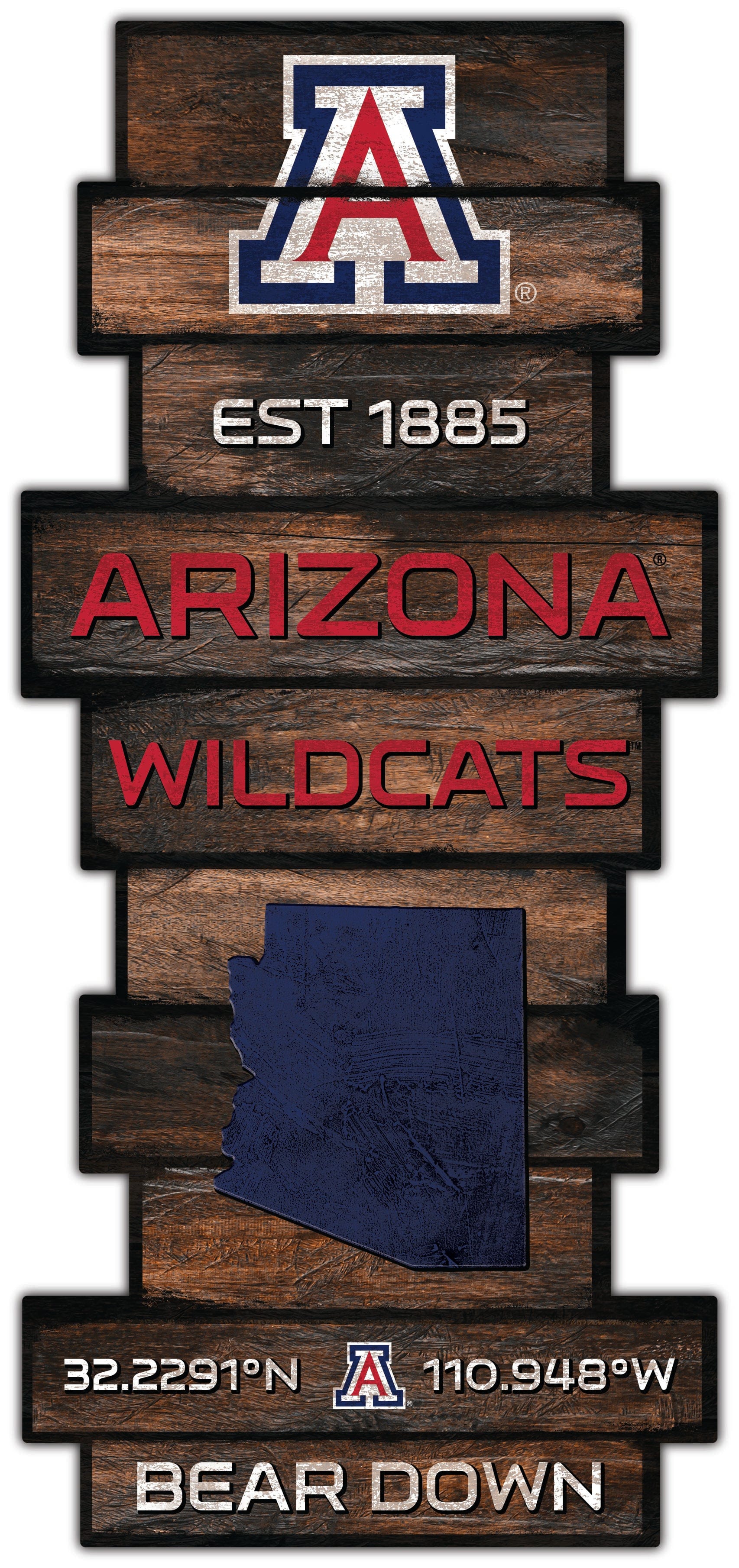 Arizona Wood Celebration Stack 24" Sign – Fan Creations GA
