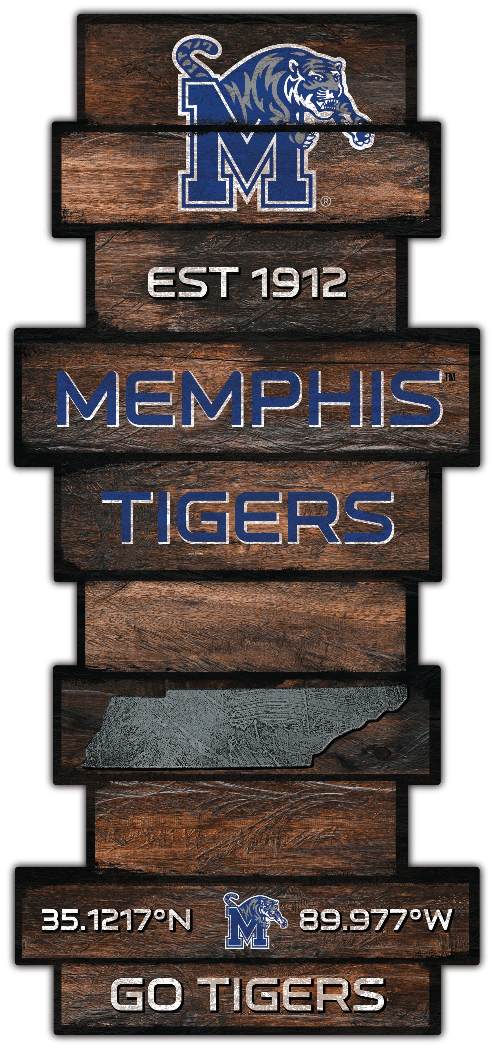 Memphis Wood Celebration Stack 24" Sign – Fan Creations GA